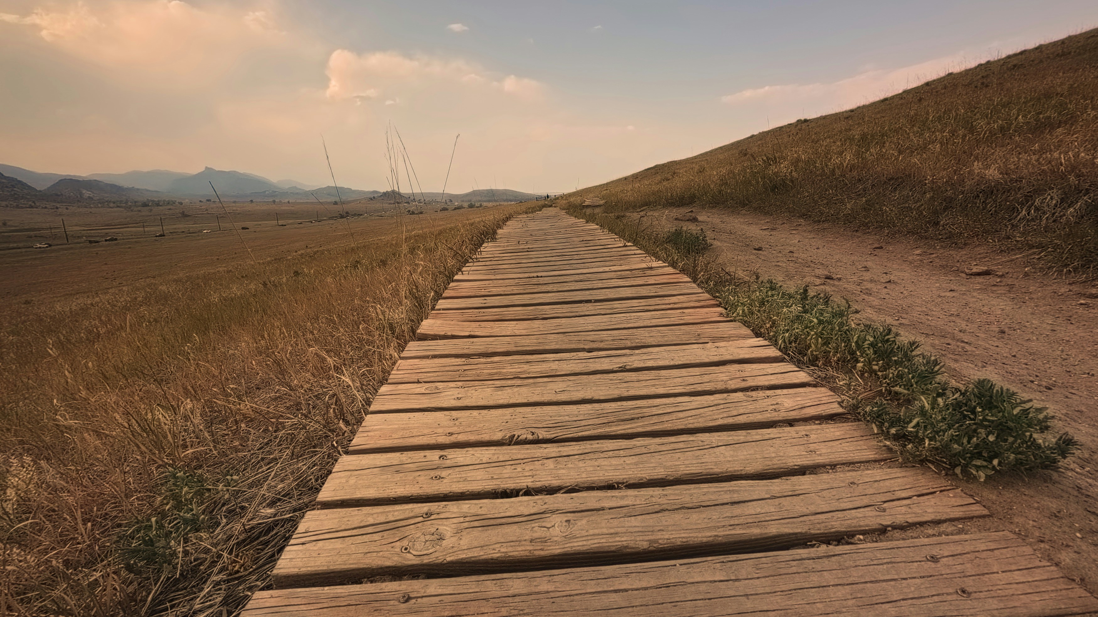 Boardwalk to the Distant Hills