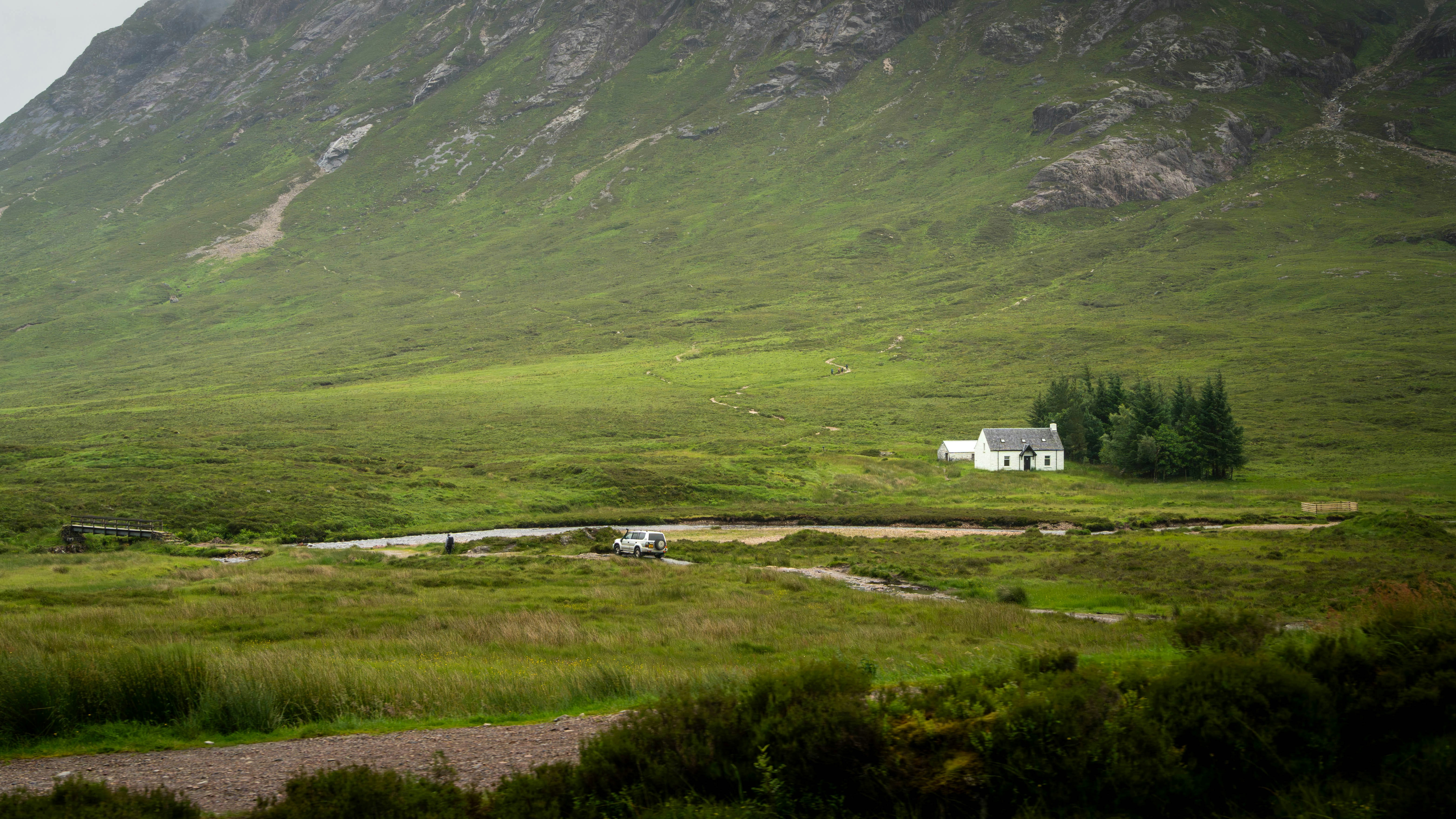 White House at the Foot of the Green Mountains
