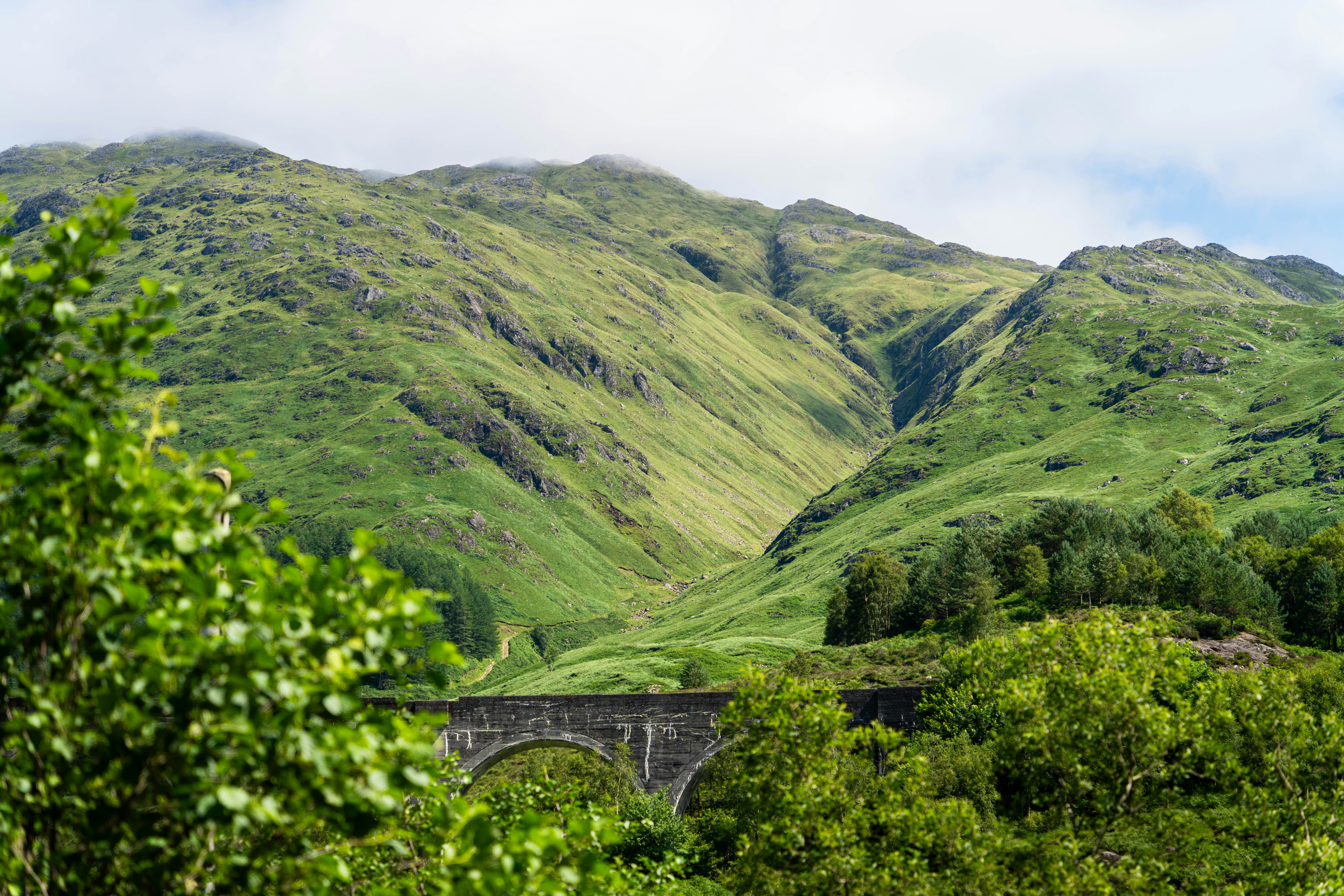 Stone Viaduct Nestled in a Verdant Valley