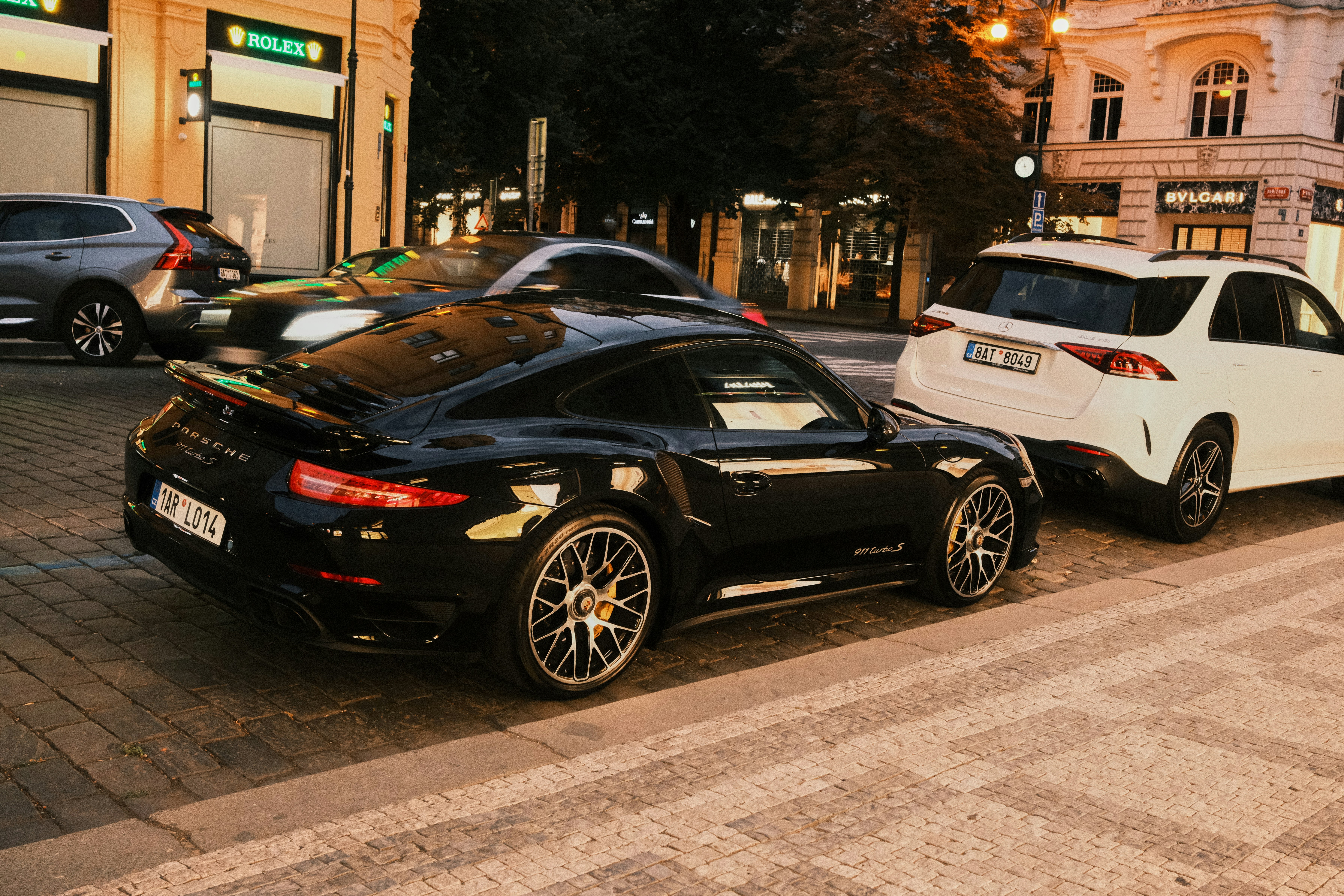 Midnight Thunder in a European Boulevard