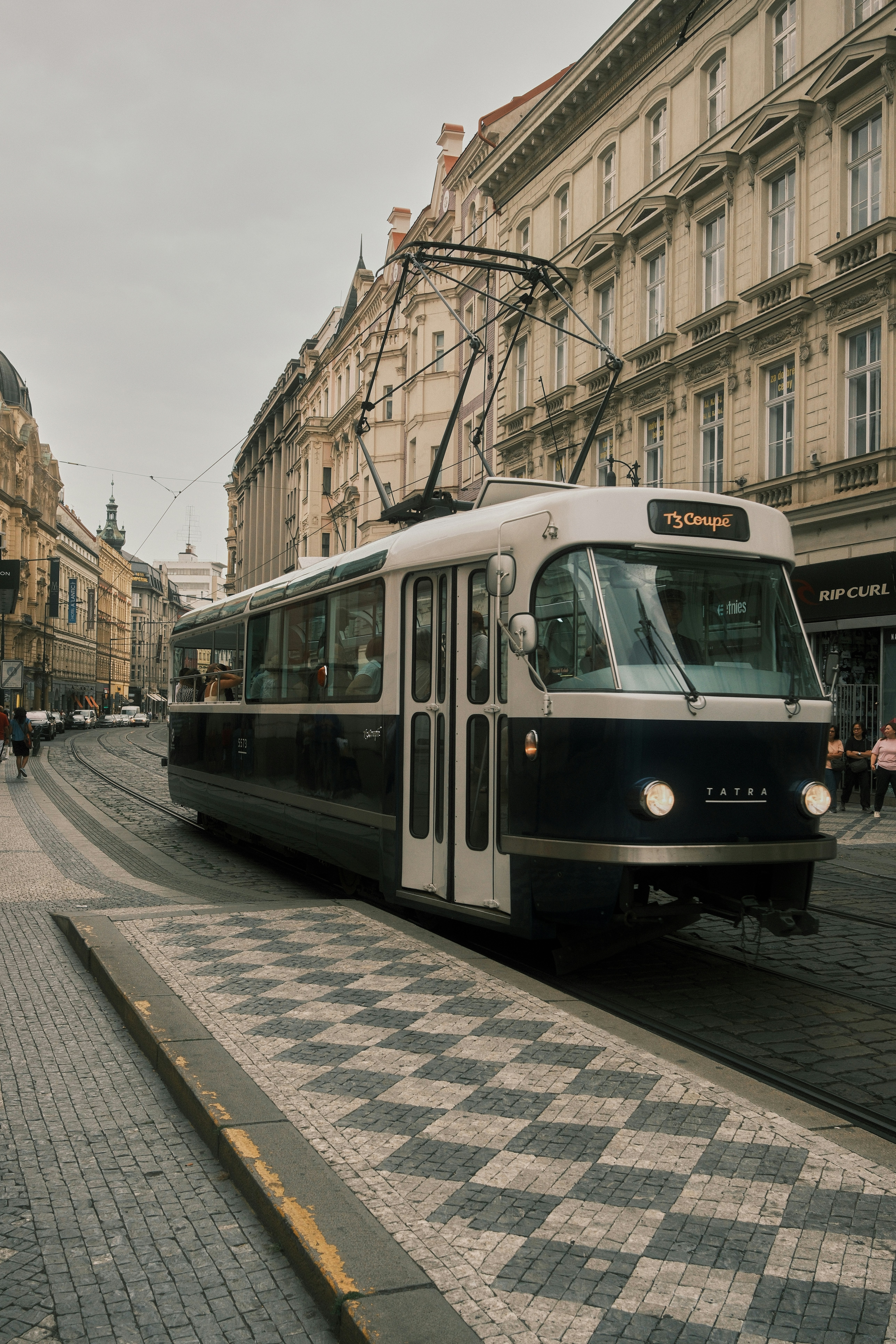 Trolley in the Old Town: A Quiet Streetcar Moment