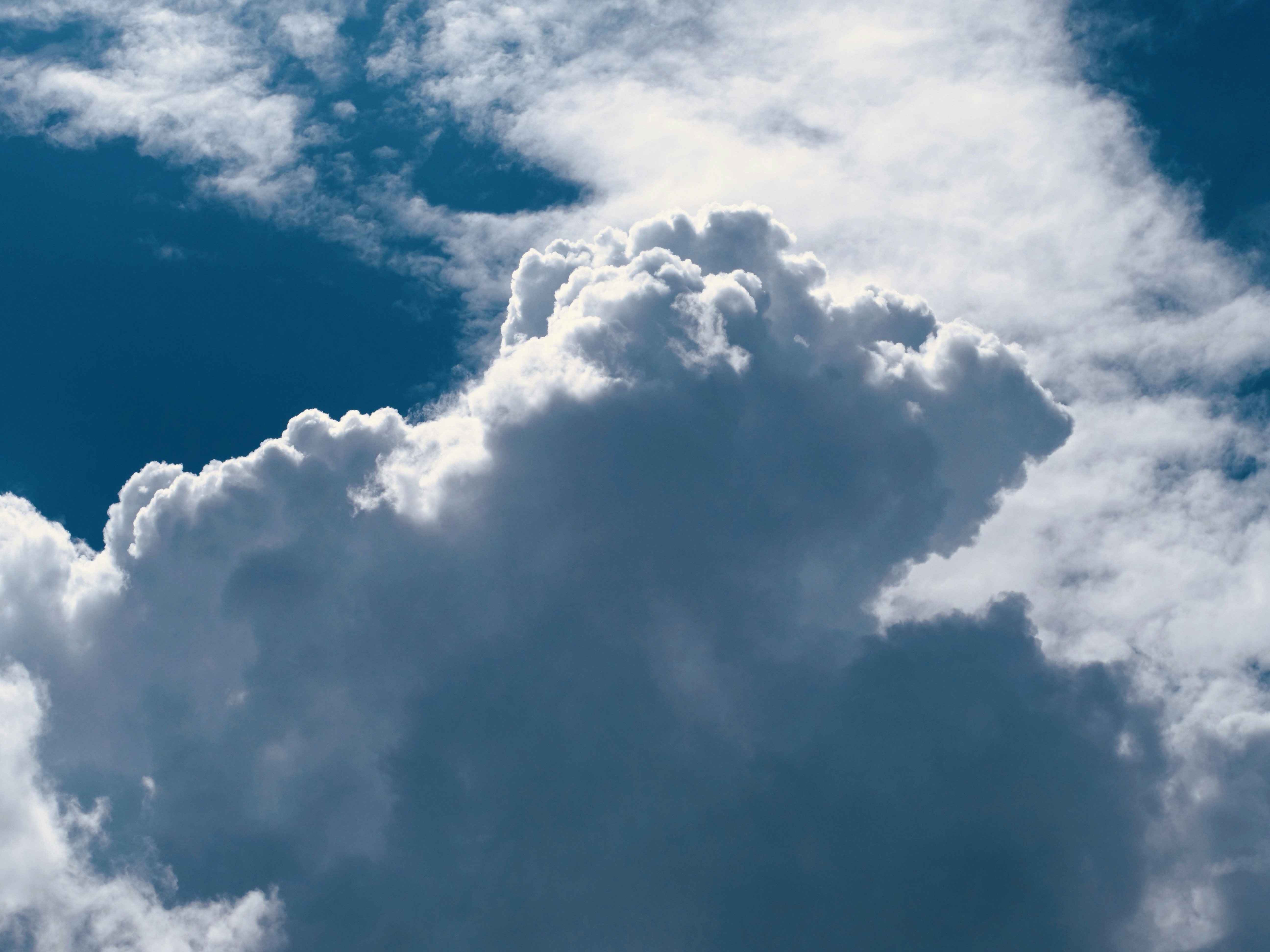 Cloud Cathedral: A Towering Cumulus Against a Velvet Sky