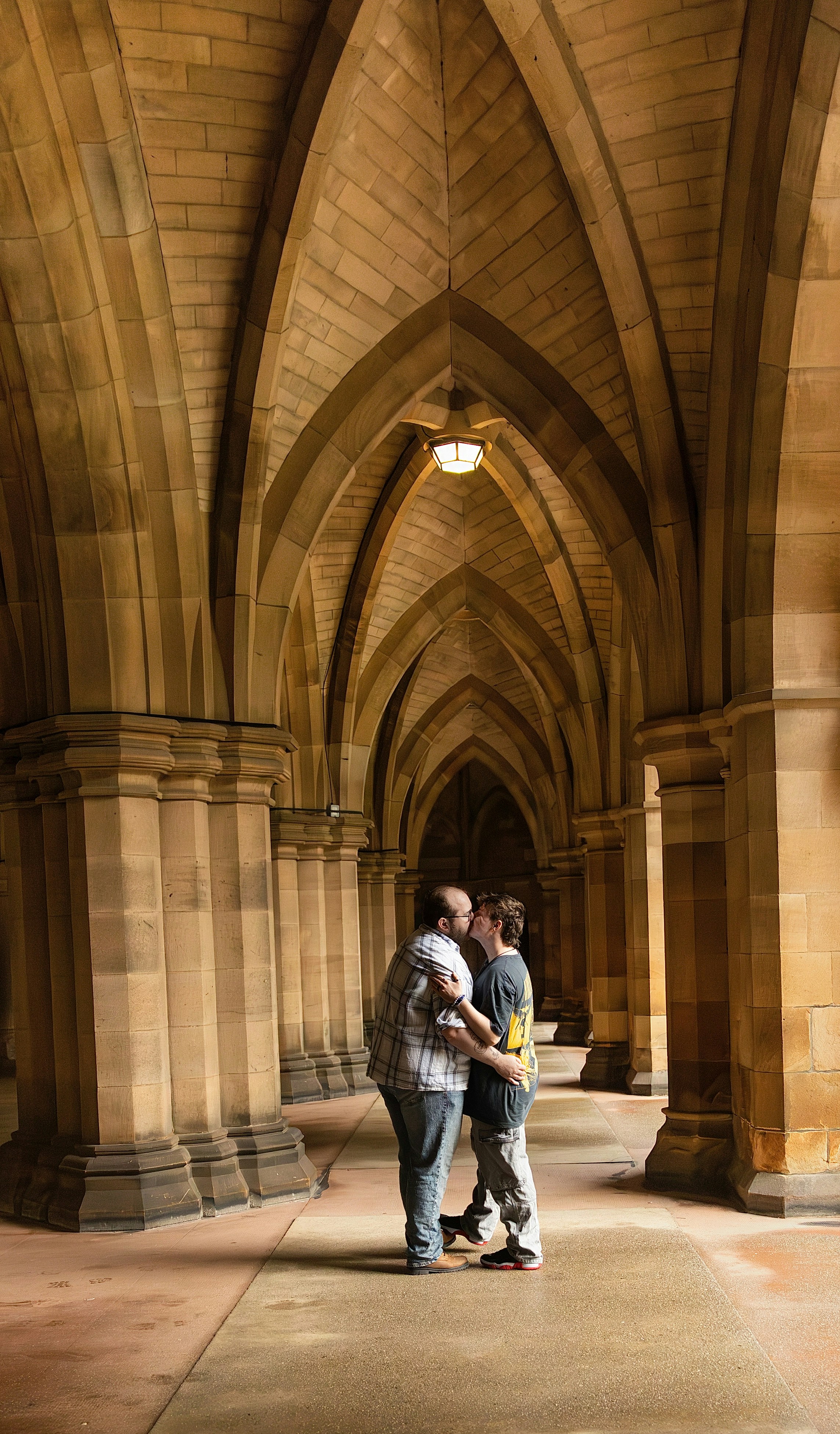 Kissing under the Gothic Arches