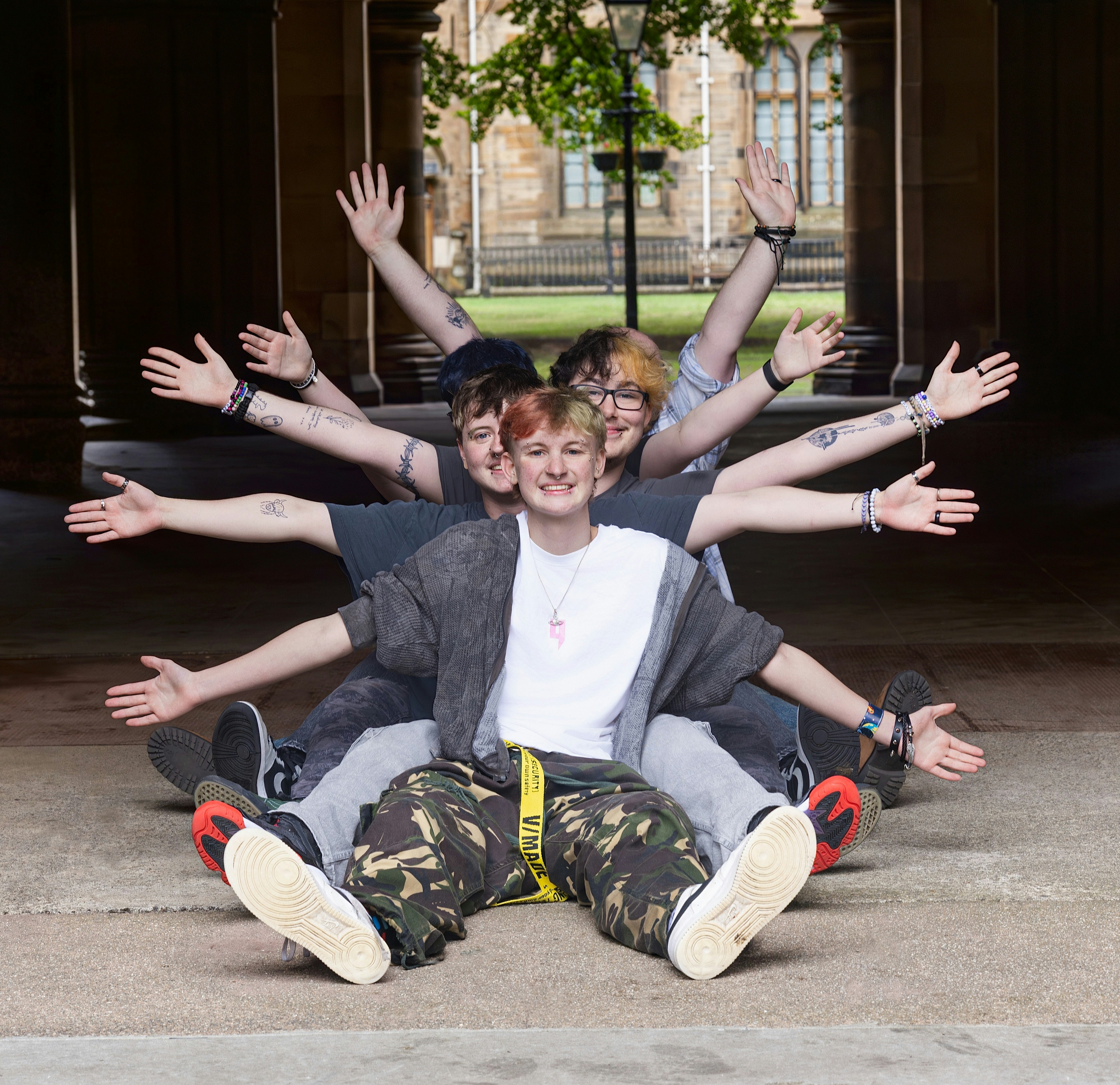 Concentric Cheer: A Youth Portrait of Shared Energy