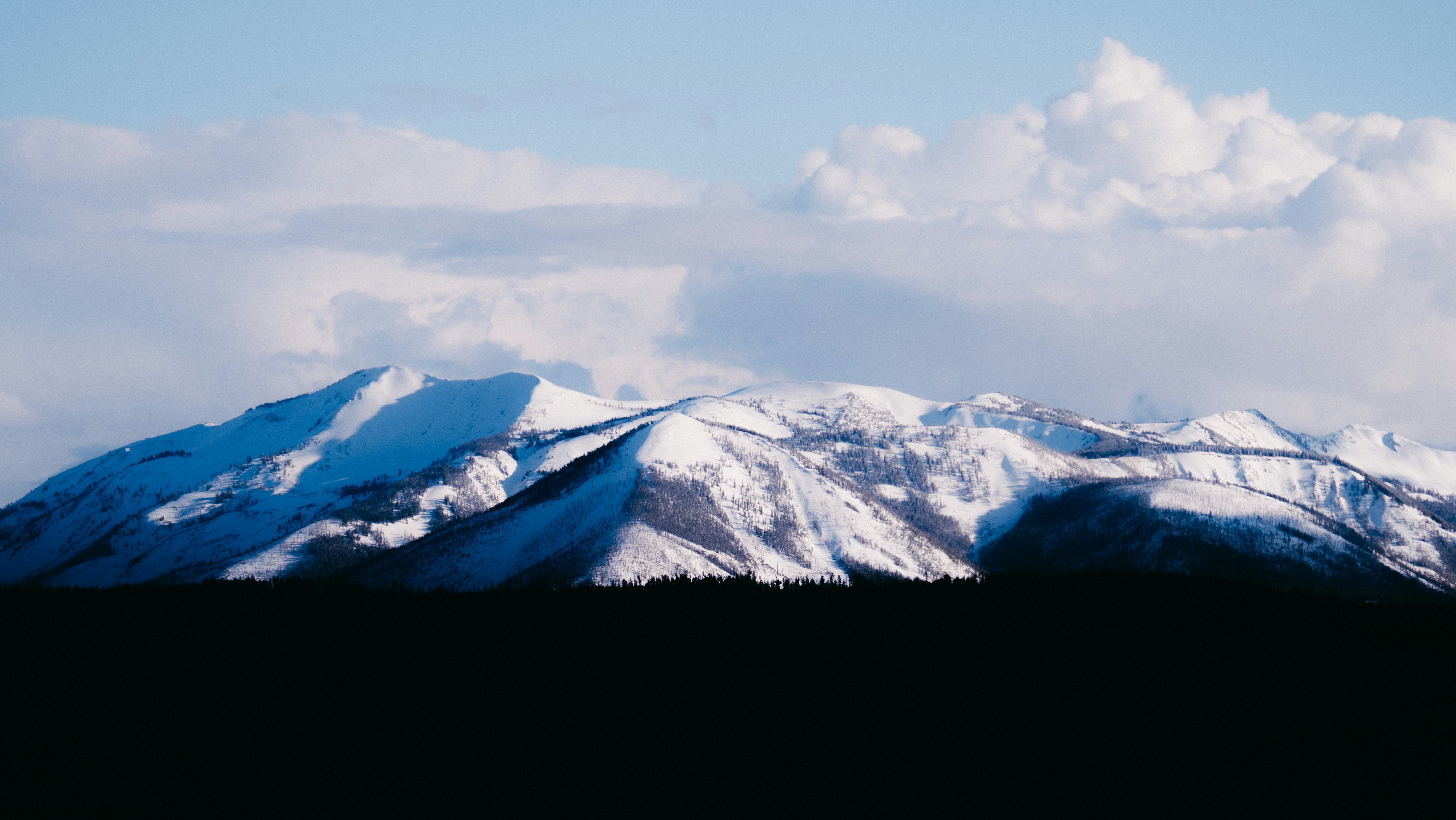Snow-Capped Ridge at First Light