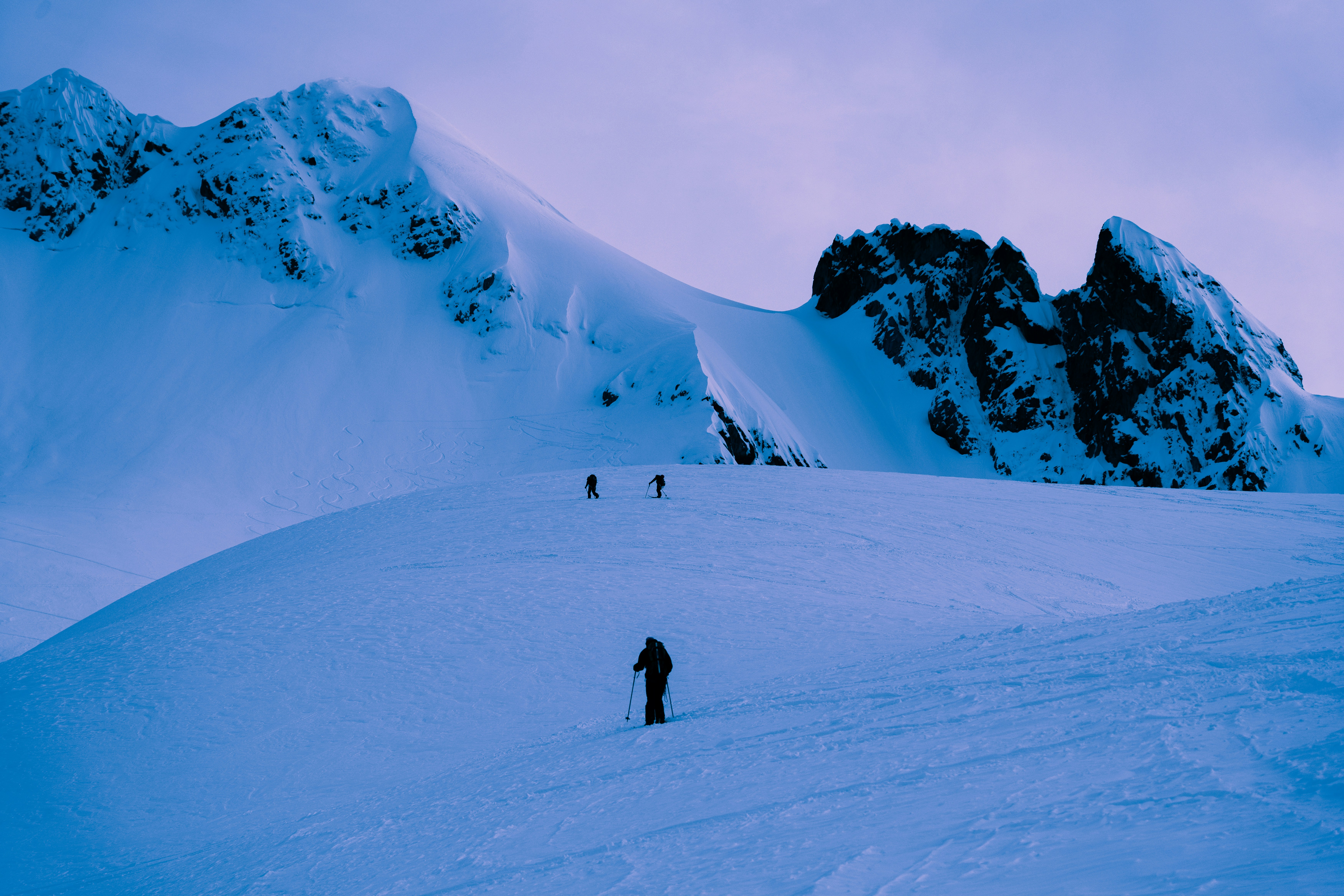 Silent Ascents: A lone climber Meets the Ridge Under Alpine Constellations