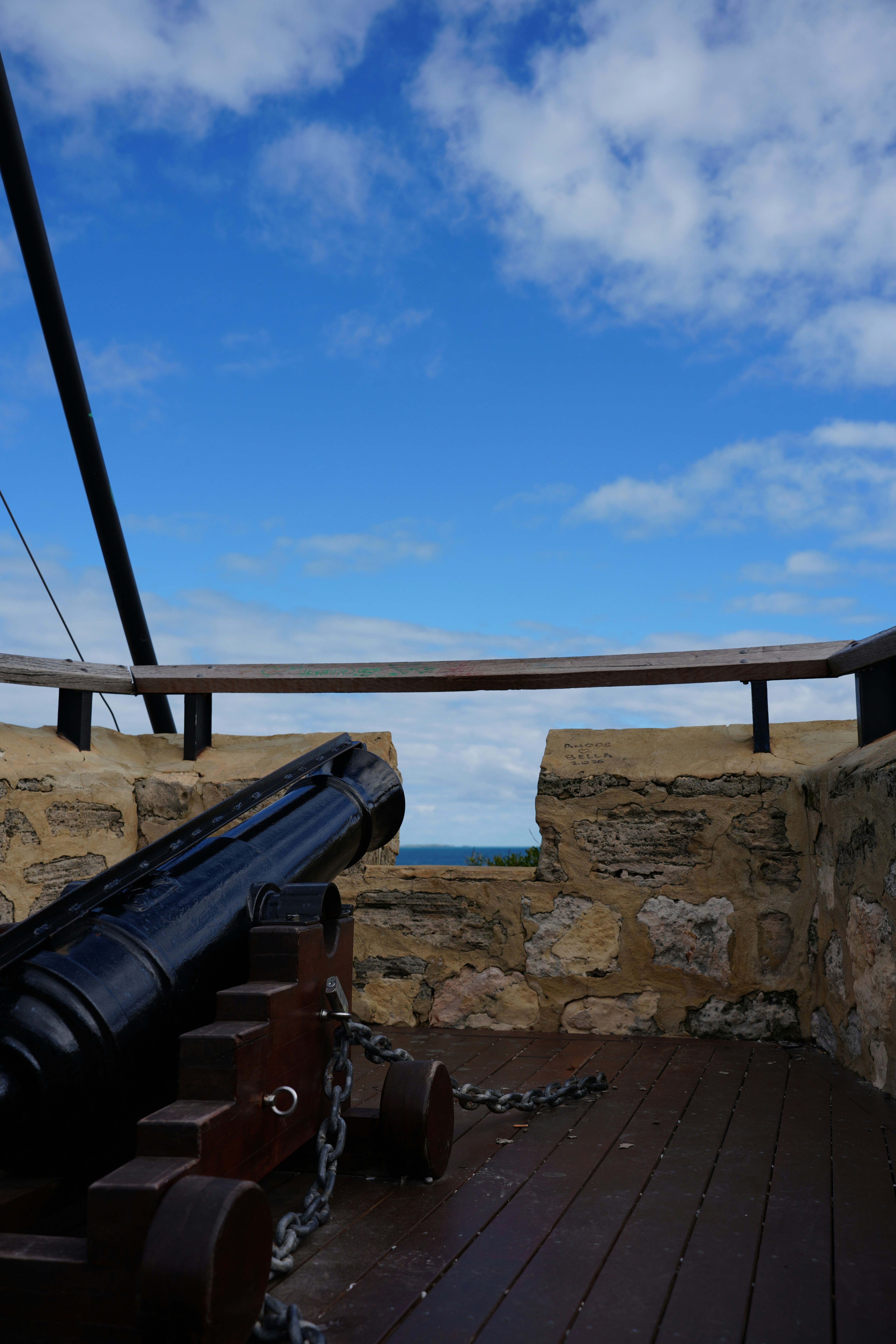 Coastal Cannon: A Quiet Gaze from the Ramparts