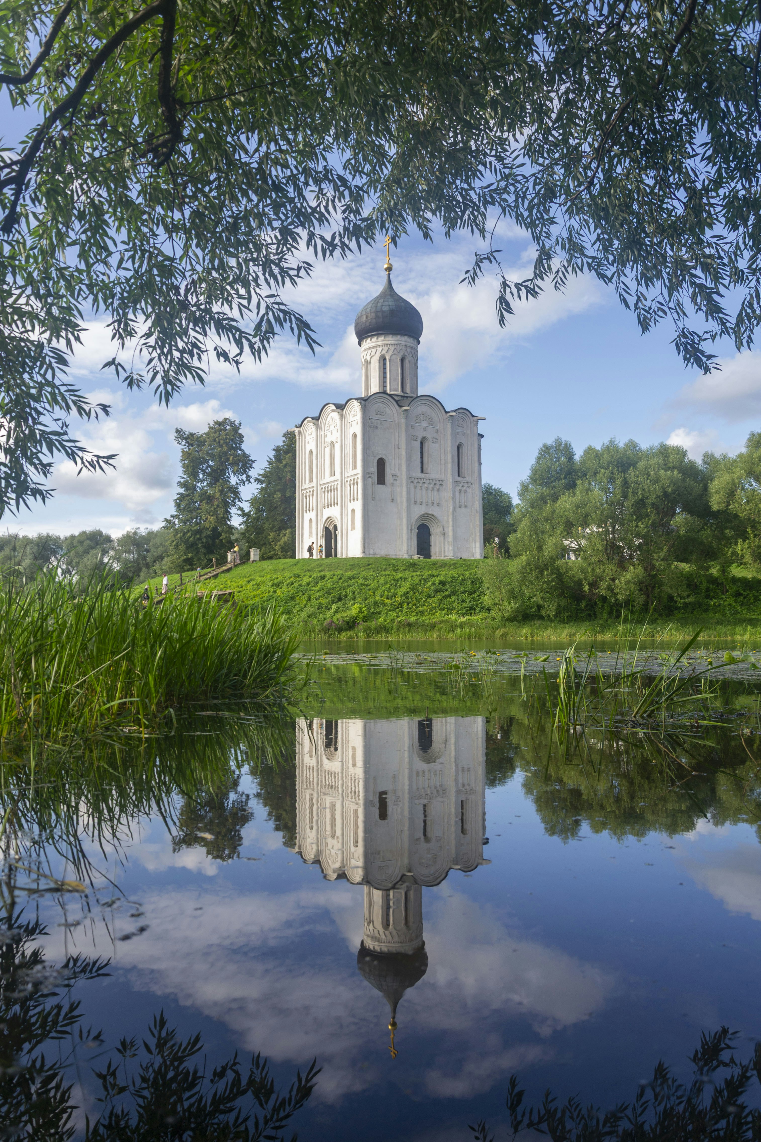 Symmetrical Chapel and Its Mirror: A Lake-Side Reflection