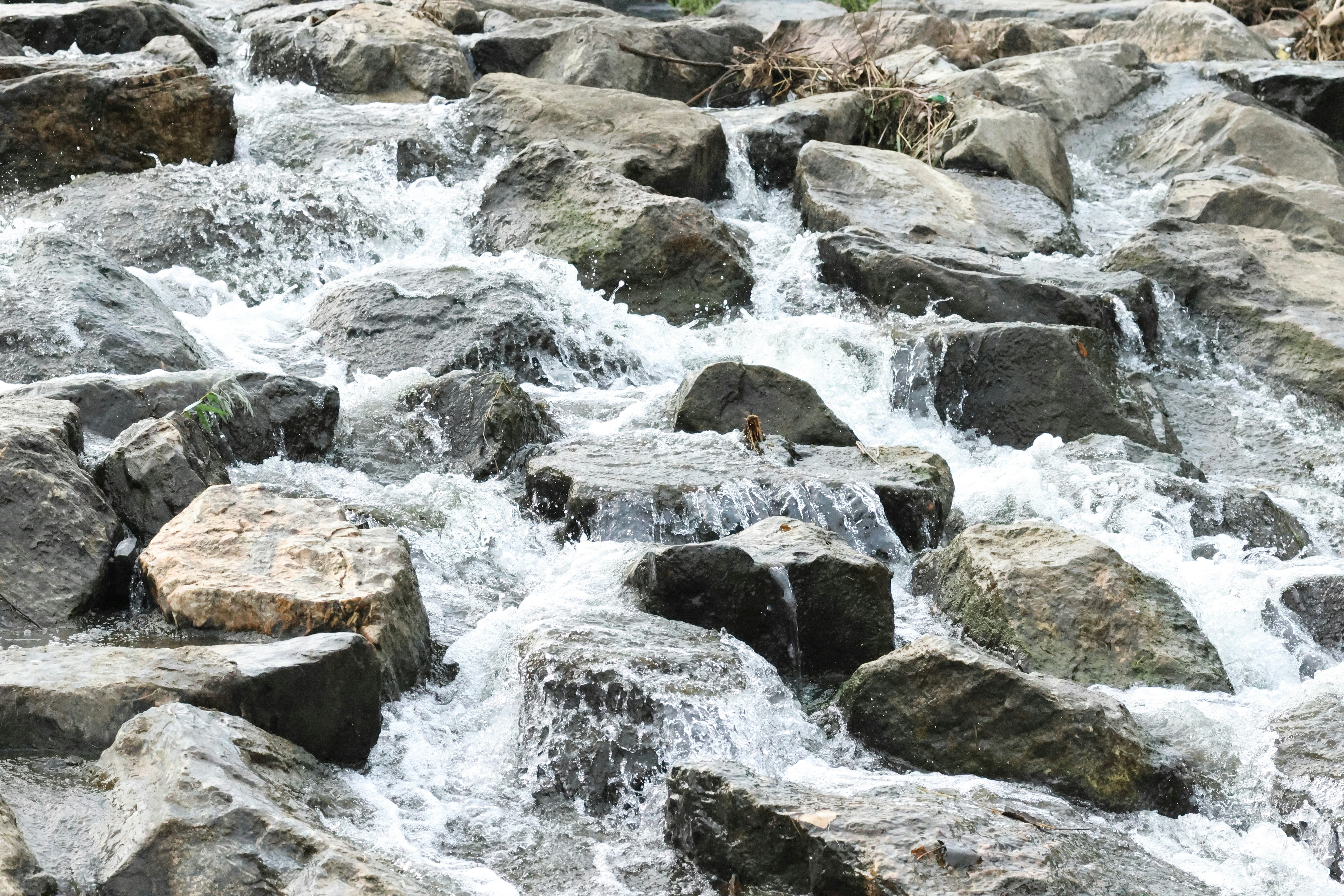 River of Granite: Cascading Stones and Whitewater