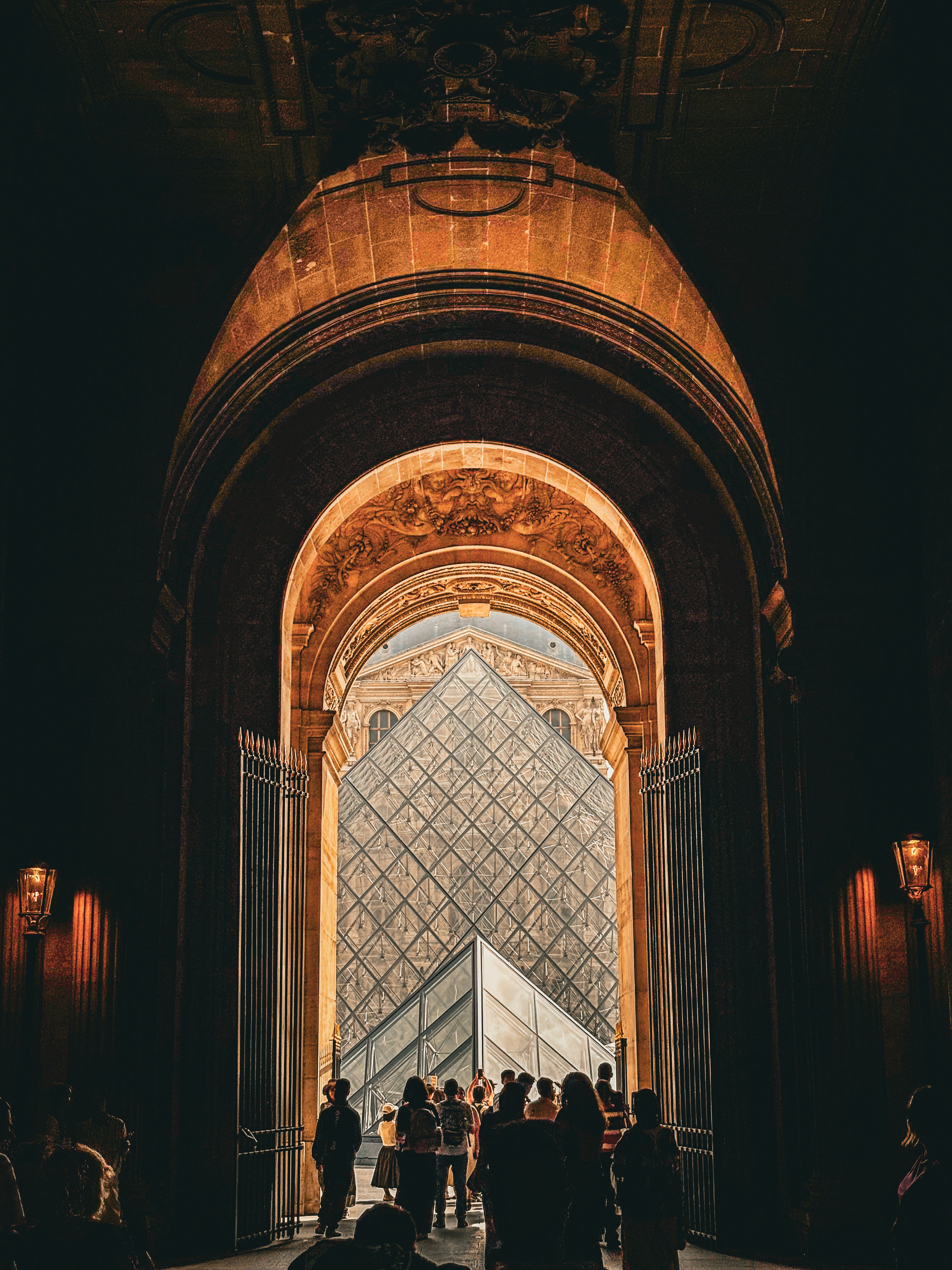 Gilded Archway Opening onto Geometric Light
