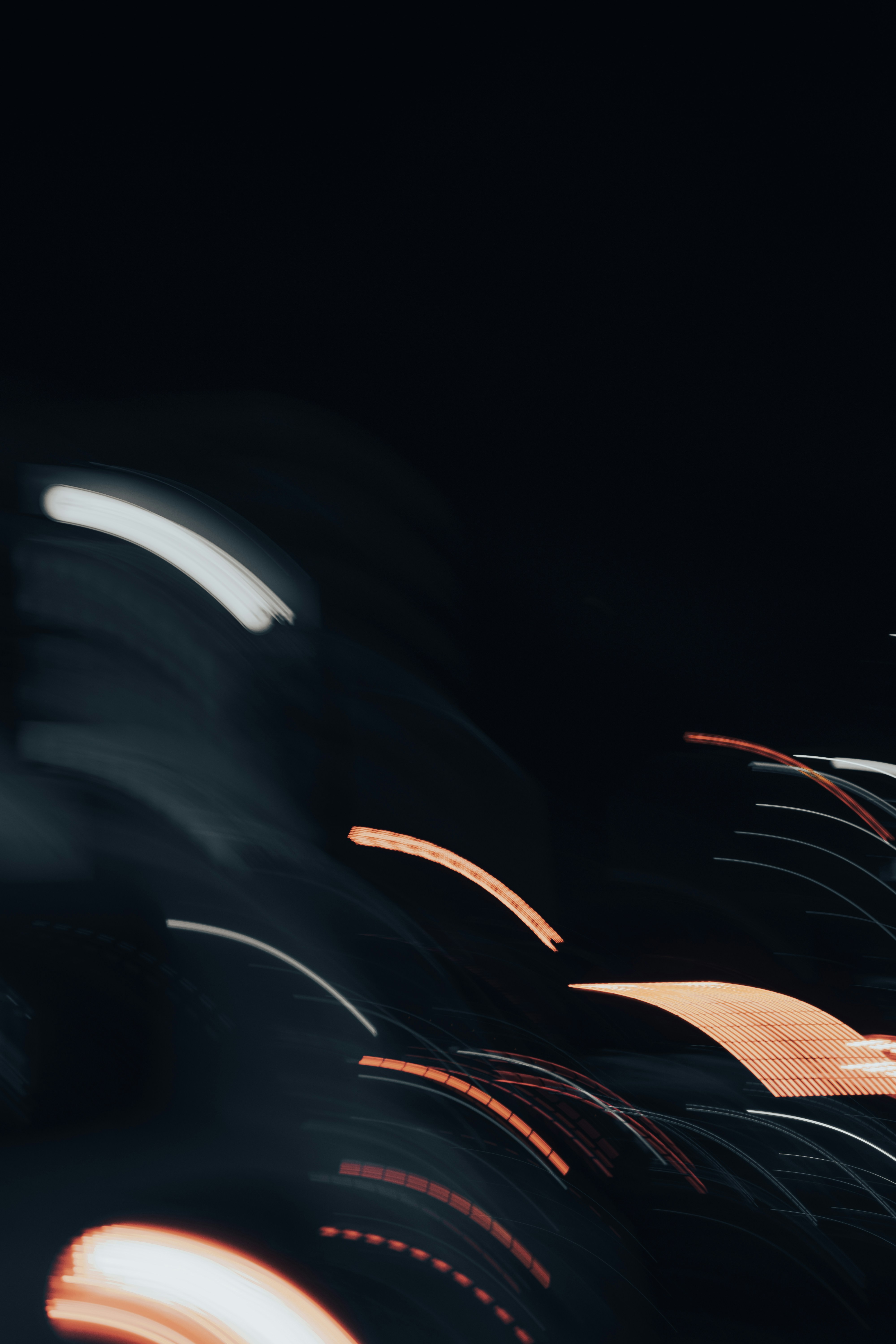Nighttime Light Trails: Abstract Urban Motion in the Dark