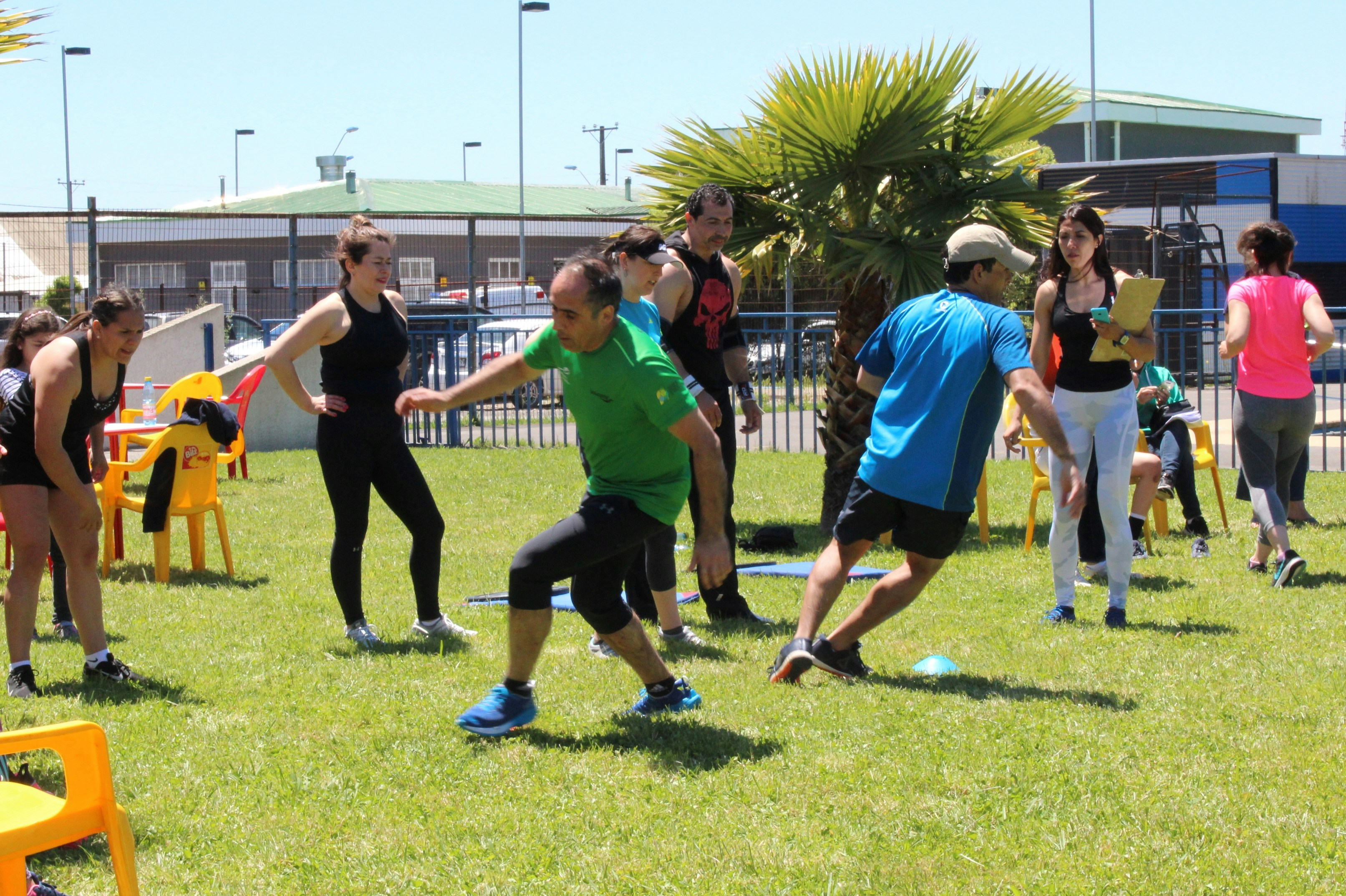 Midfield Rally: A Youth Soccer Drill Unfolds on a Sunny Field