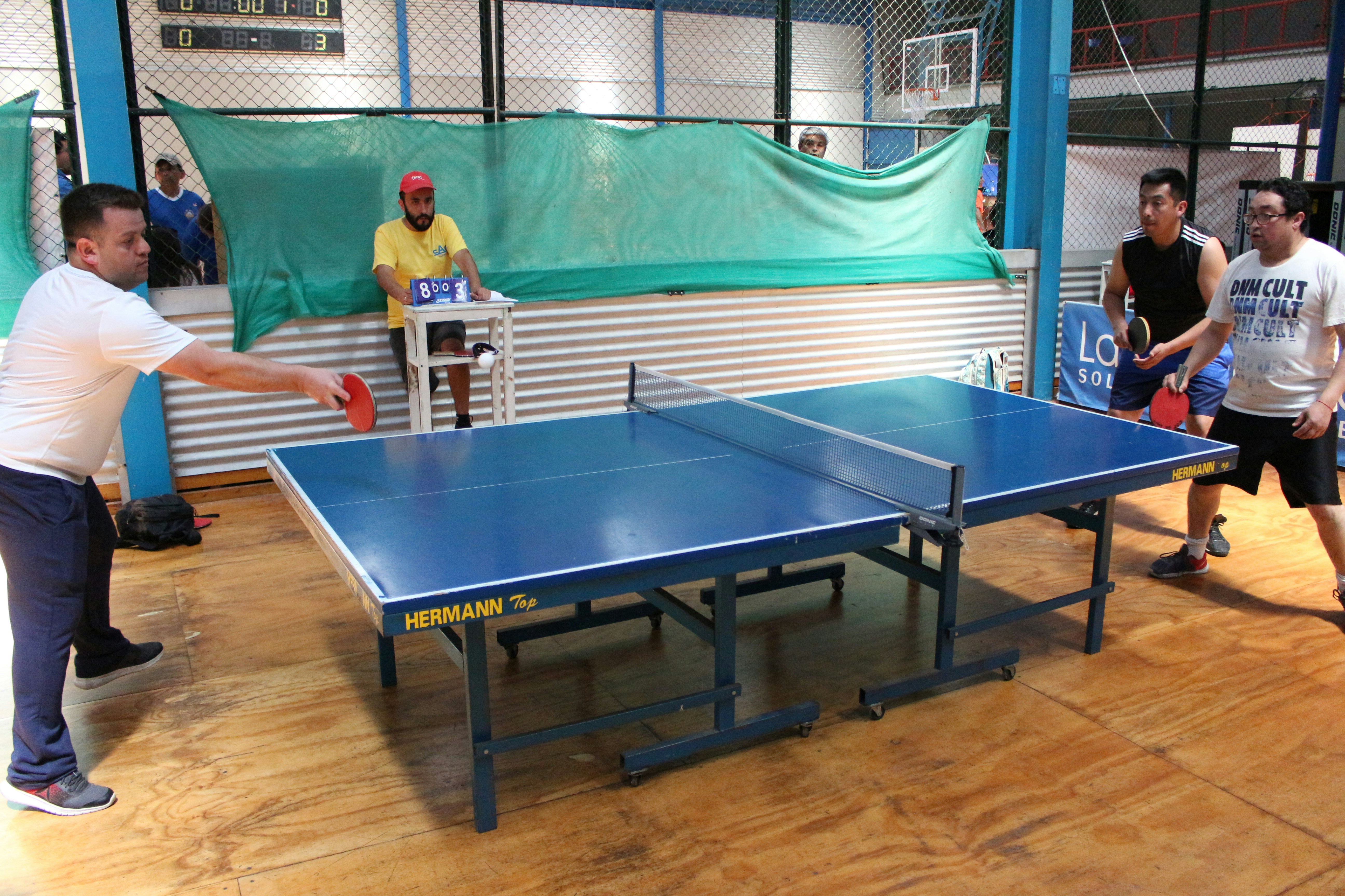 Clash at the Ping-Pong Gym: Quick Rally by the Net