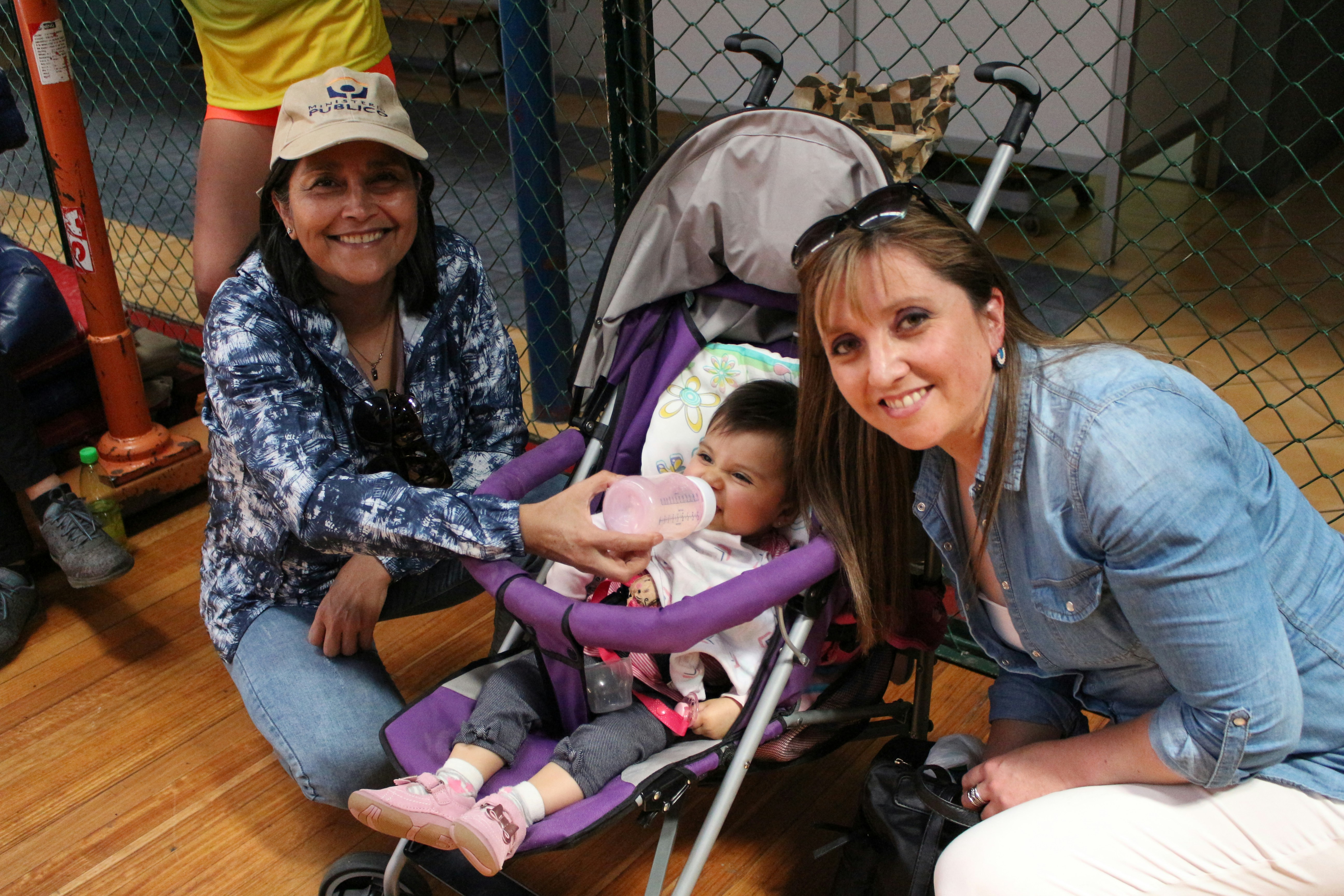 Two Friends and a Baby in a Stroller Moment
