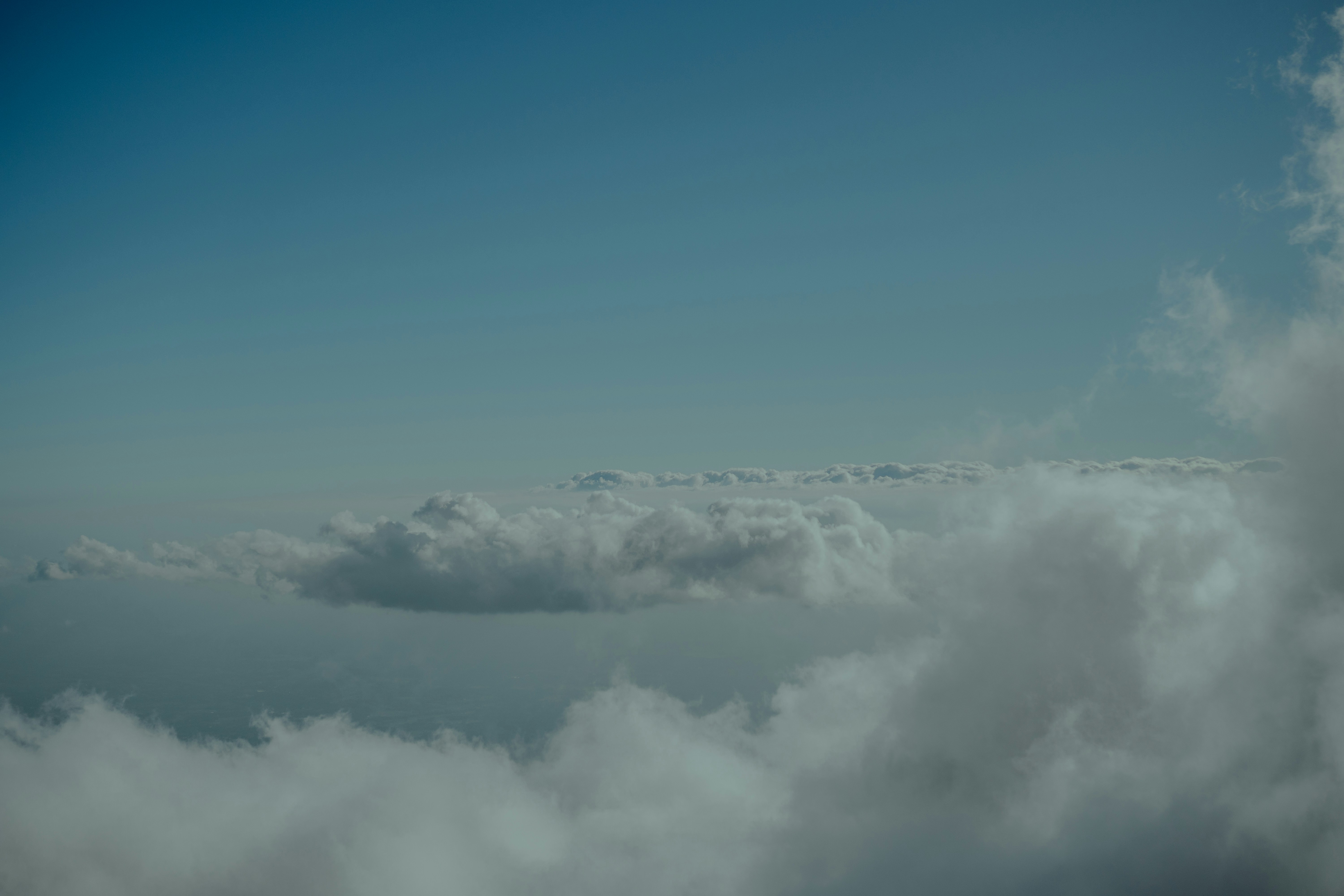 Horizon of Quiet Clouds at Dusk