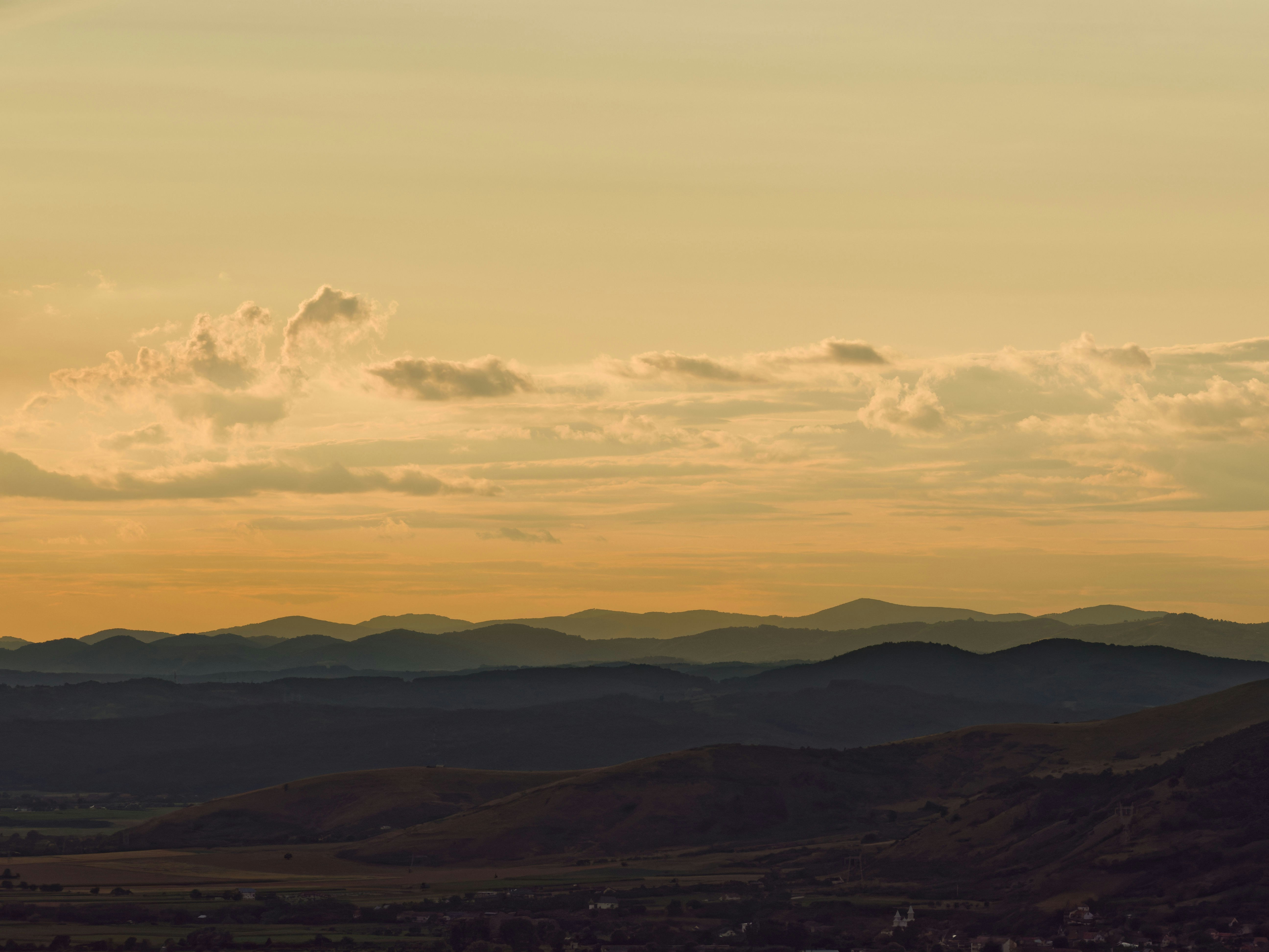 Horizon Layers at Sunset