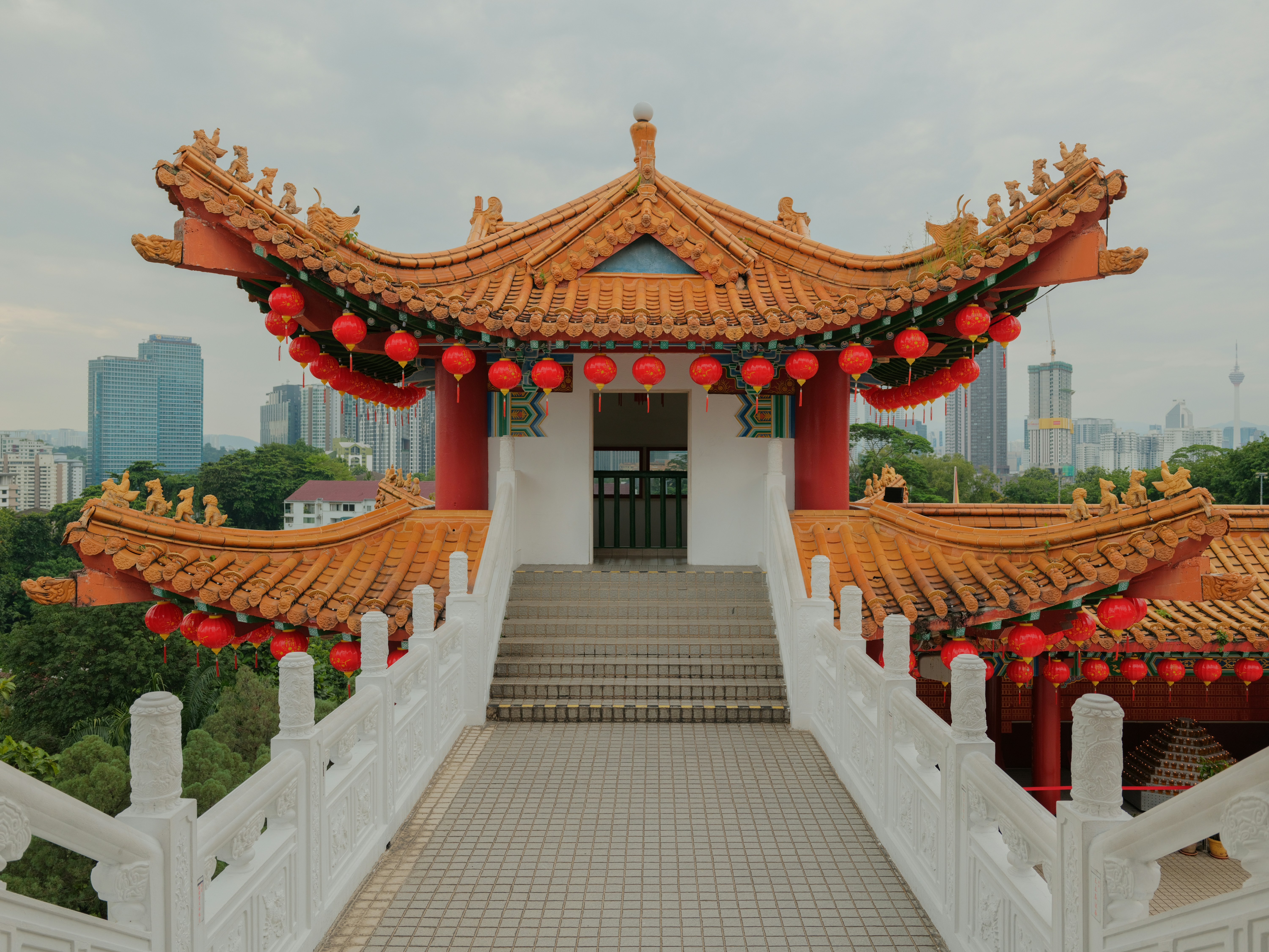 Harmony Above the City: Temple Steps to the Sky