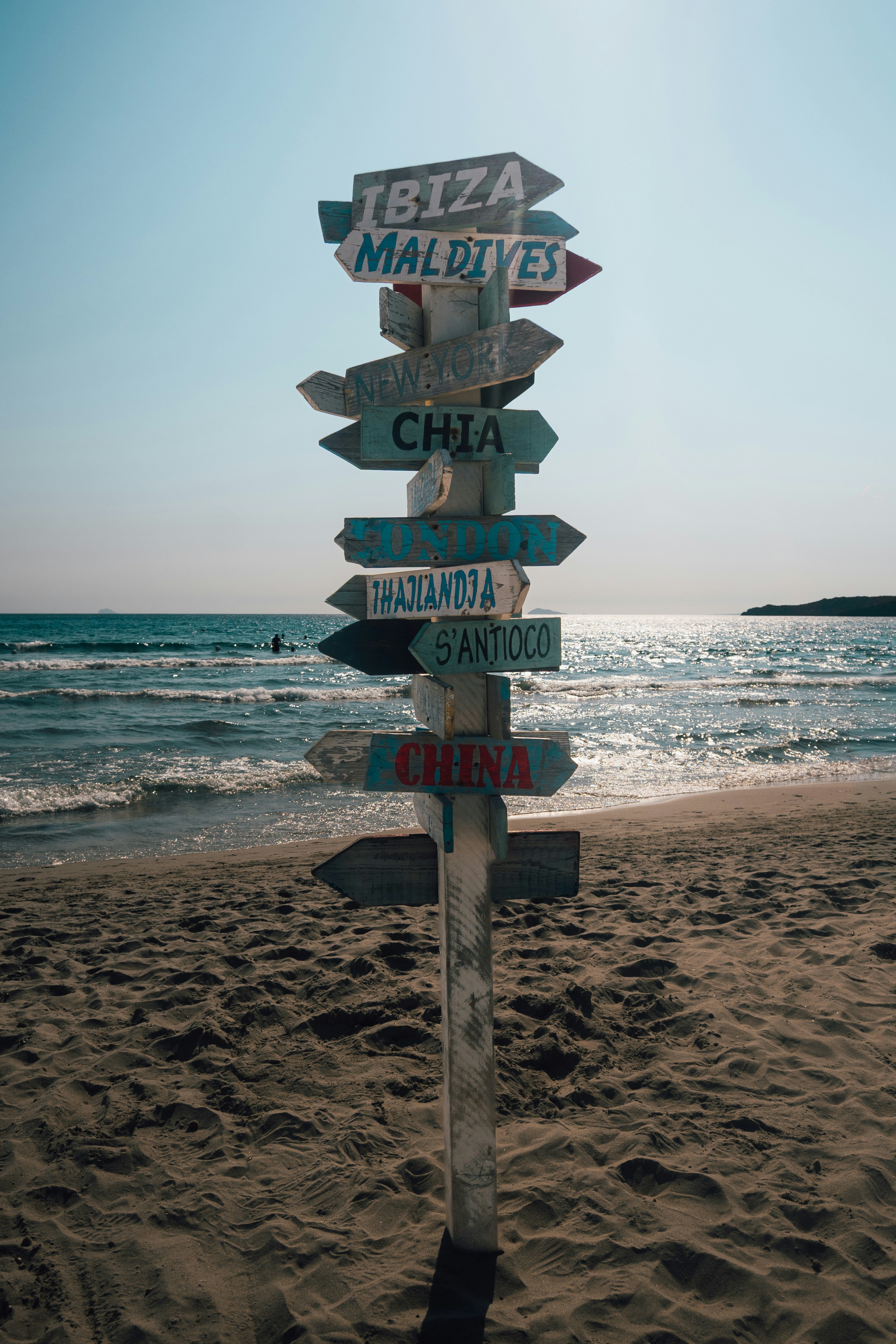 Signpost Symphony at Sunlit Shore