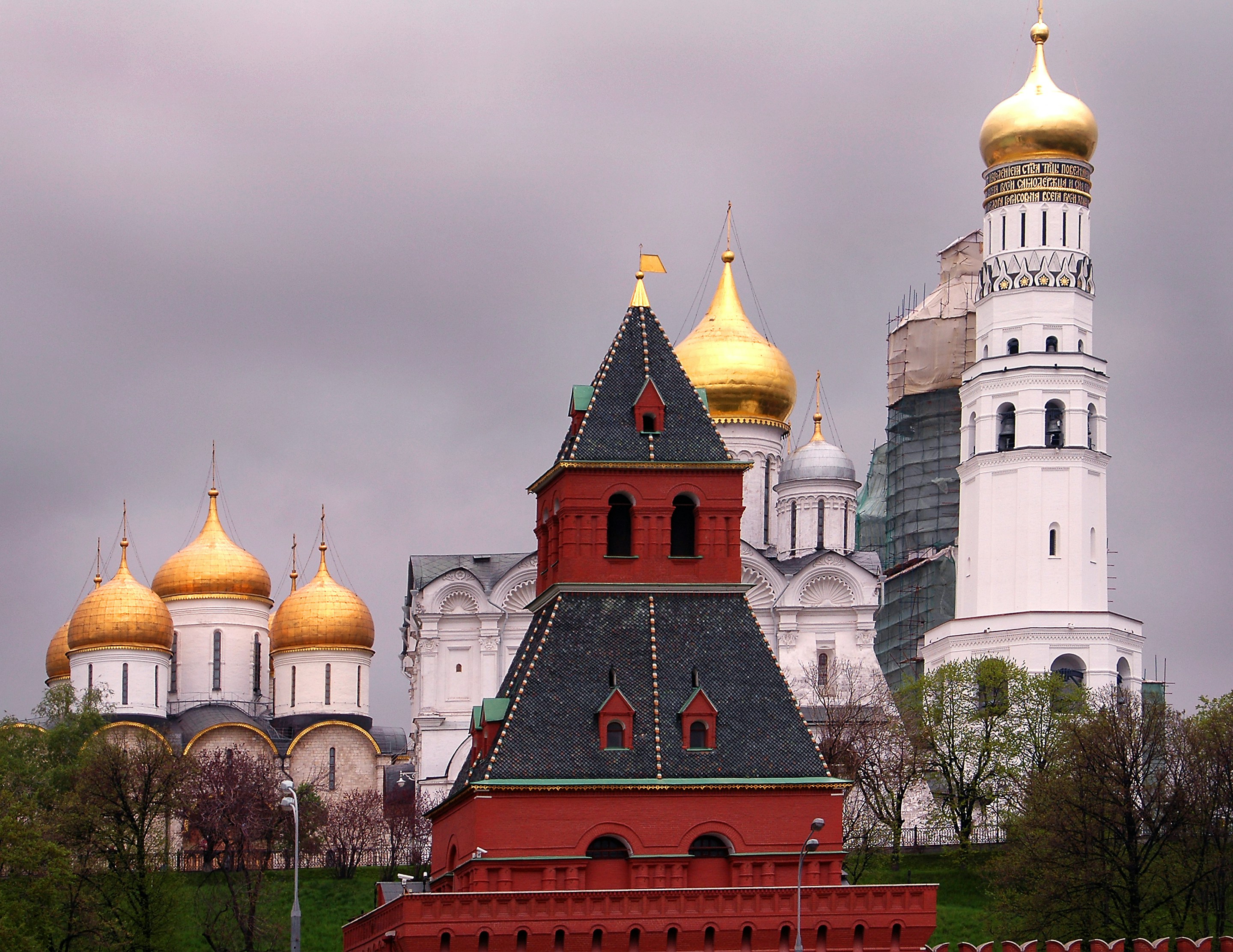 Red Fortress in a Ring of Golden Domes