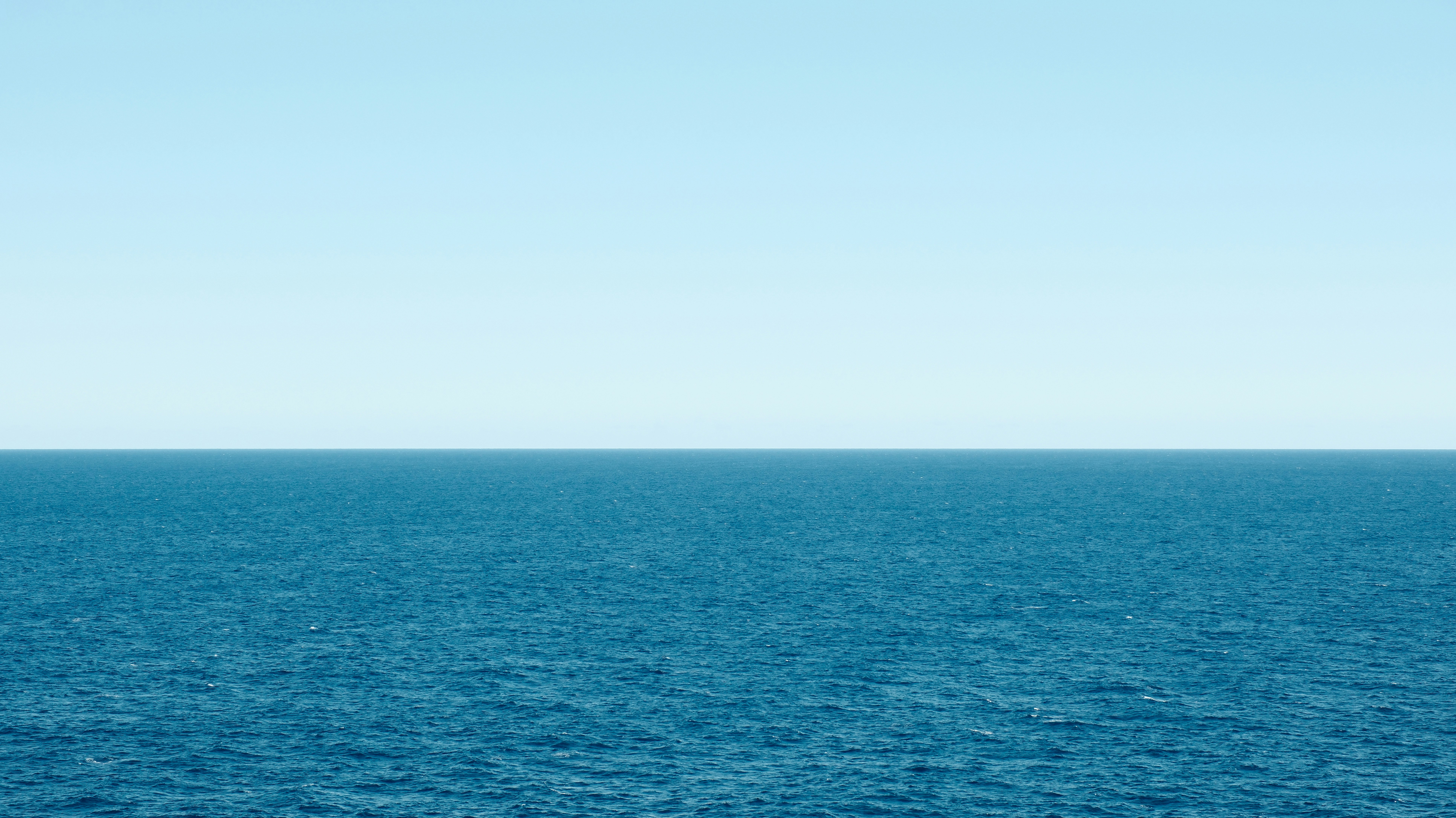 Horizon Line at Quiet Sea