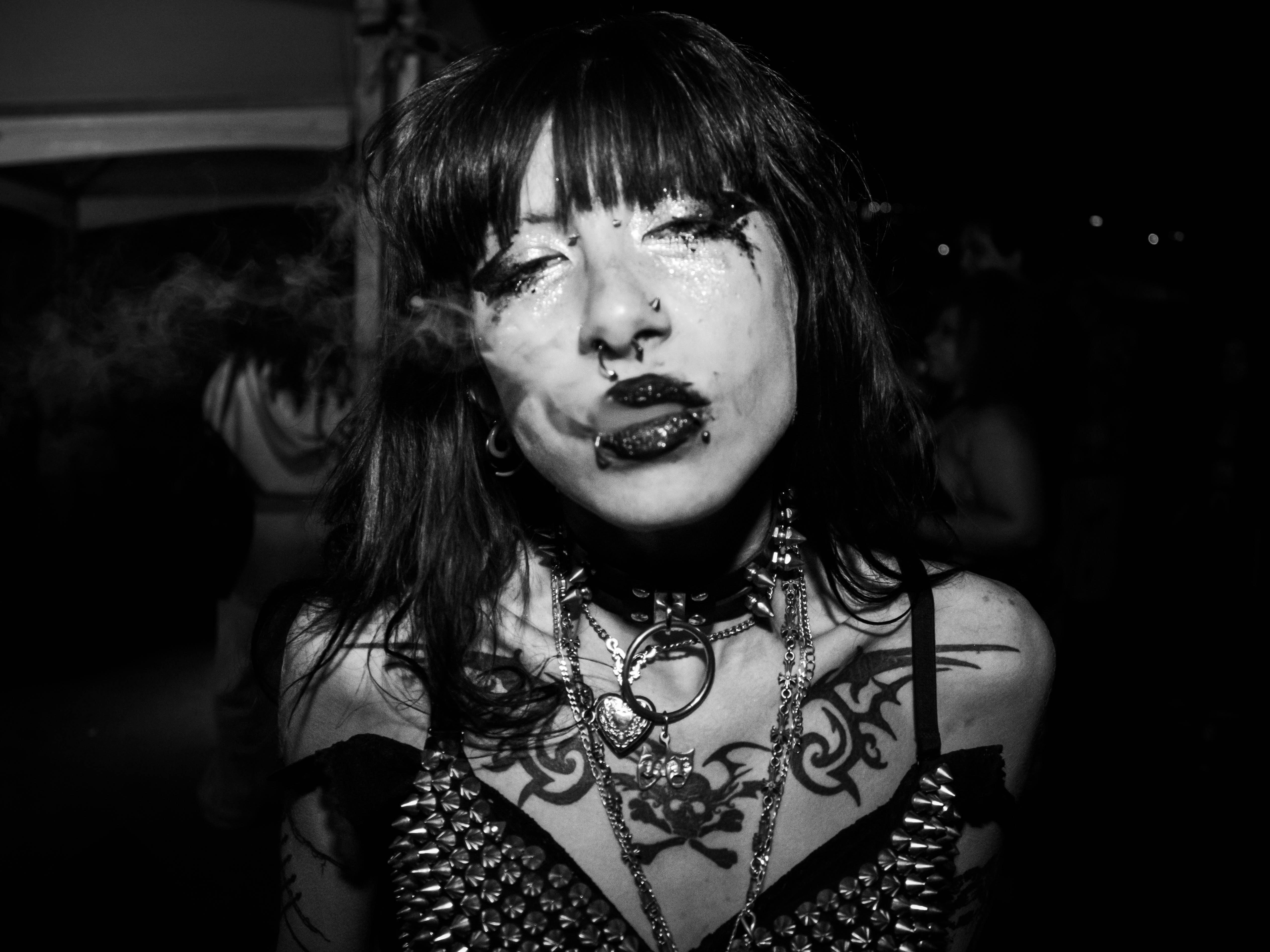 Midnight Ink: A Rebel’s Lip and Lash in monochrome