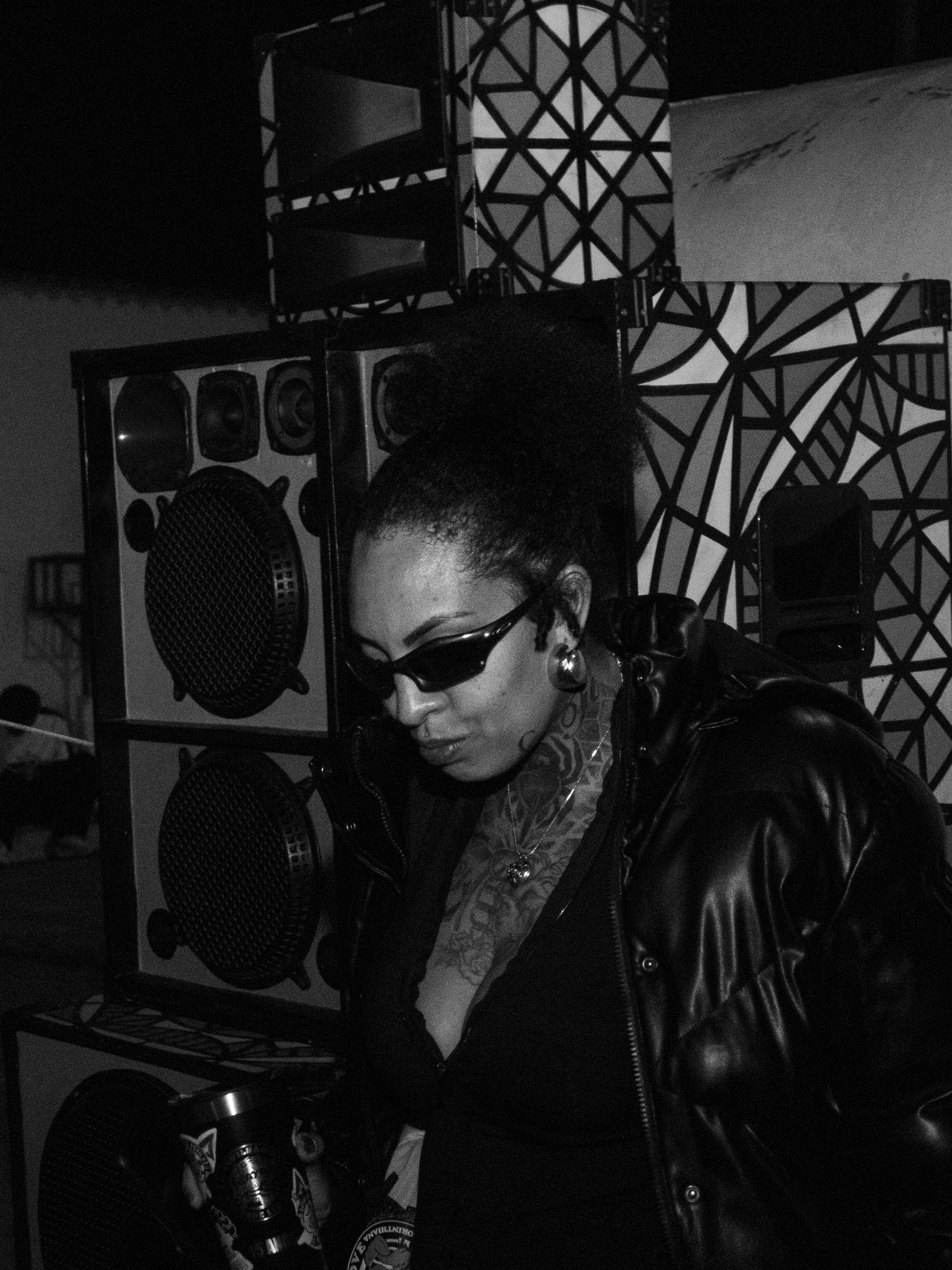 Midnight Vibe: A Bold Portrait in Monochrome