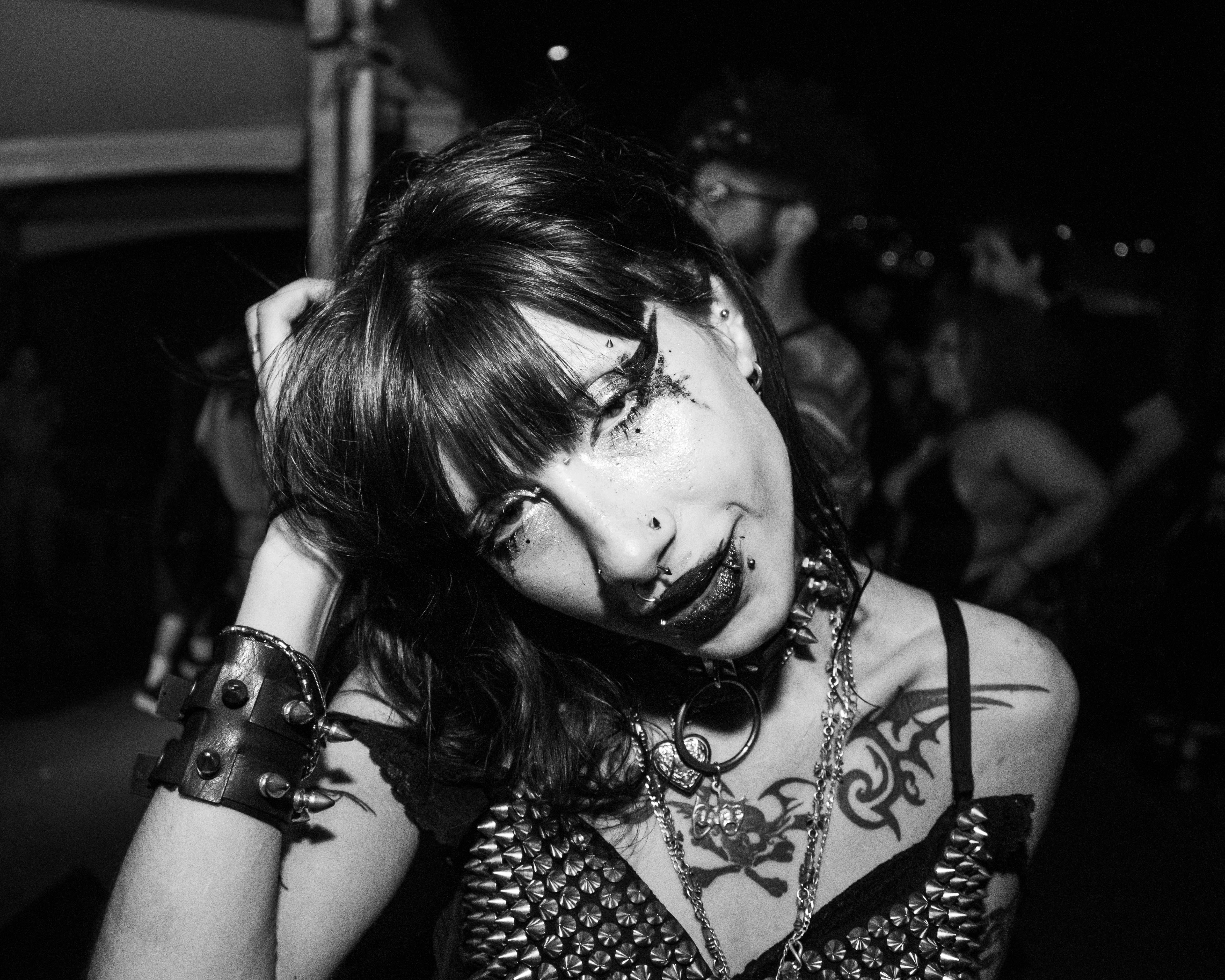 Midnight Ink: A Punk Portrait Under Club Lights