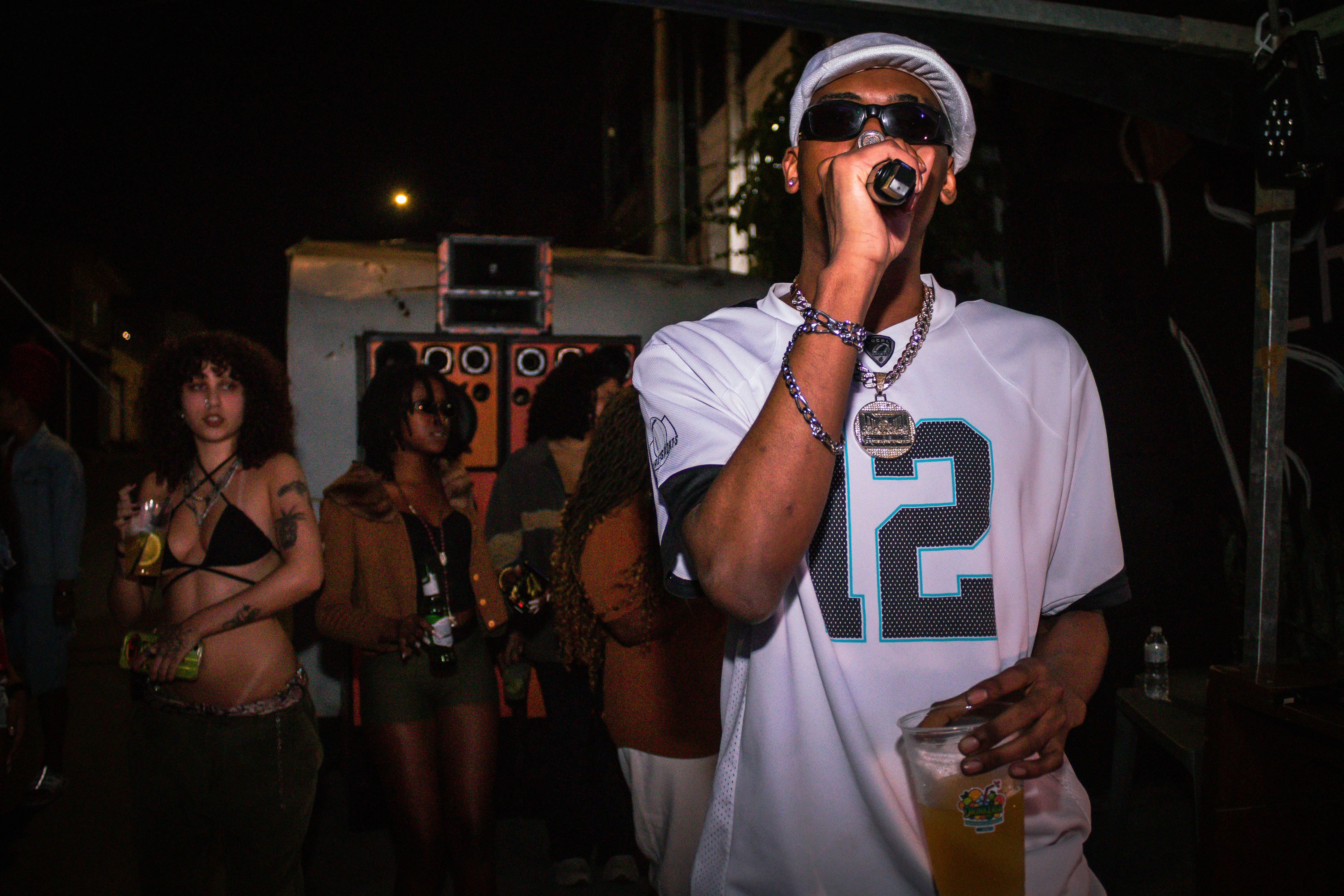 Midnight Mic: A Confident Performer Grips the Spotlight