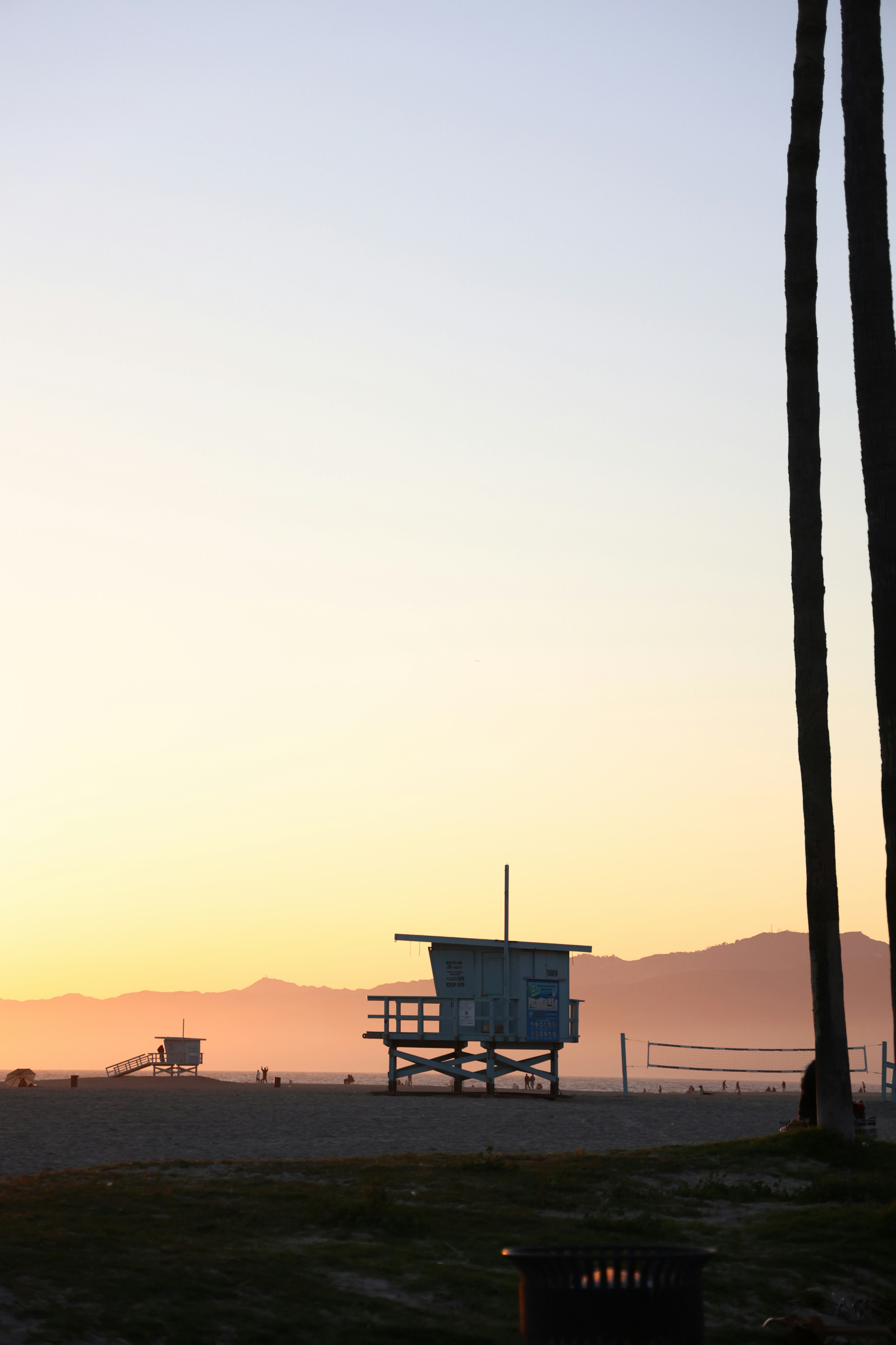 Sunset Lifeguard Tower: Quiet Vigil by the Pacific