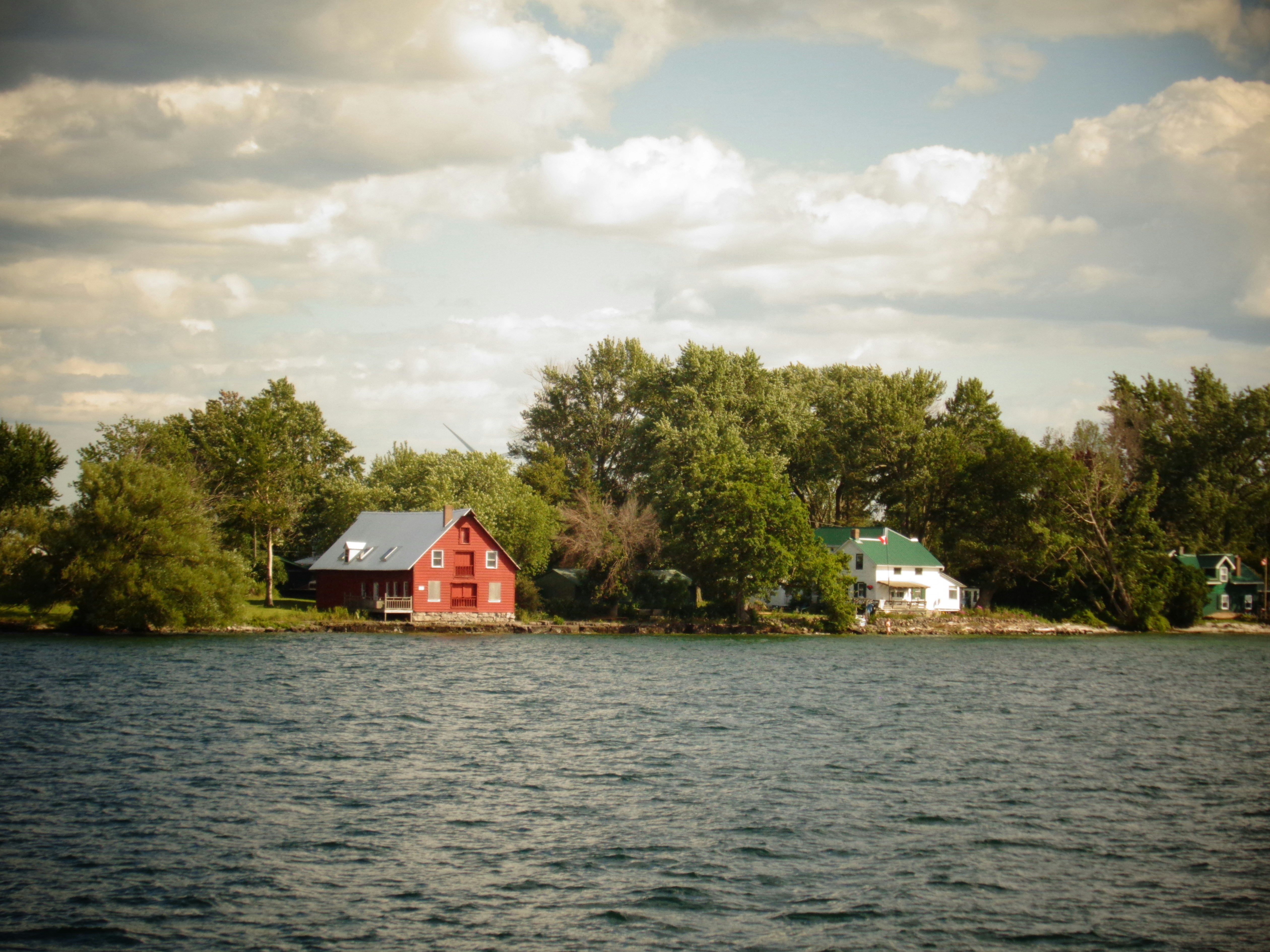 Red House on the Waterfront, Calm River Bend