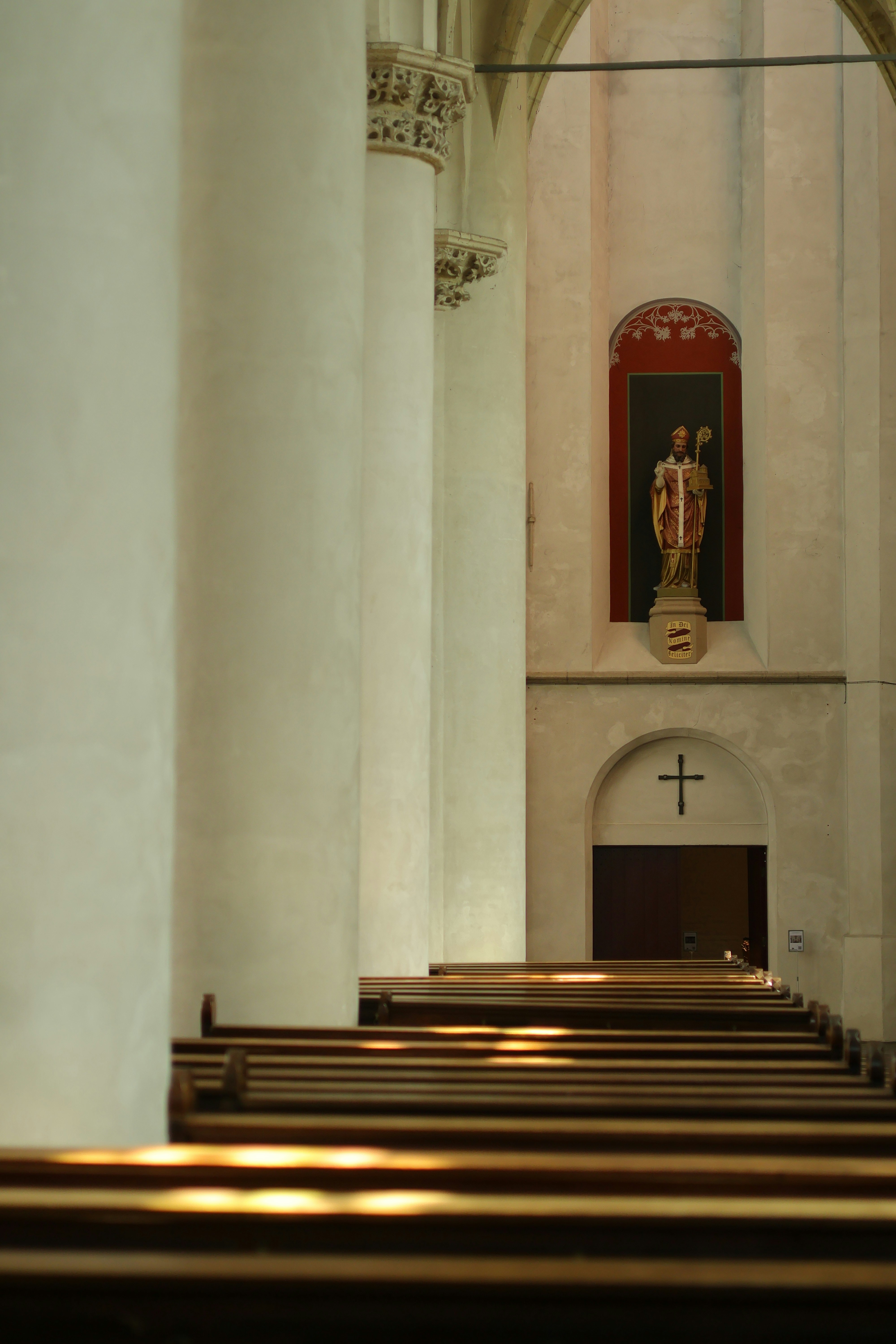 Sacred Hallway: Light Along the Aisle