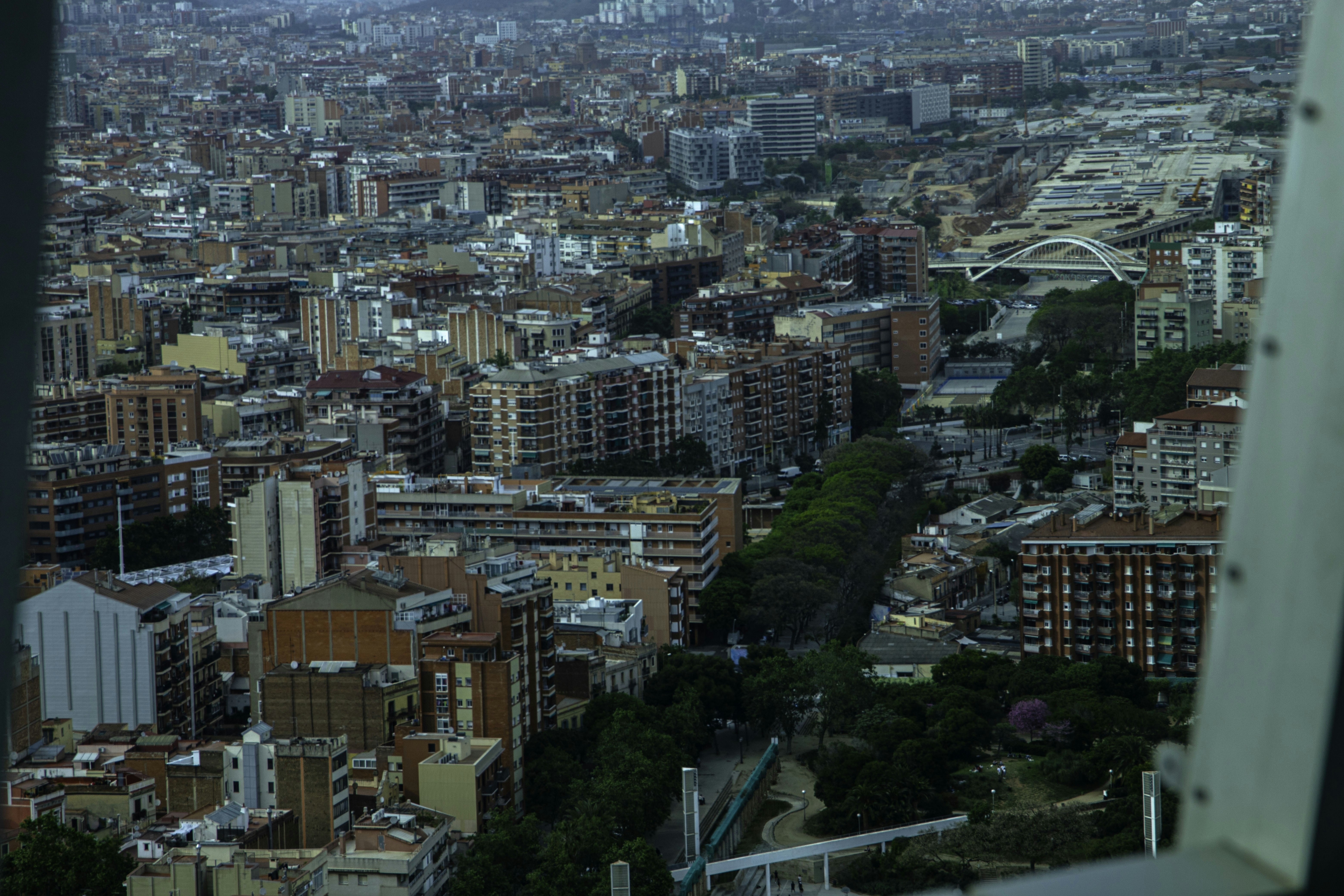 Urban Tapestry: A Bird’s-Eye View of a Terraced City