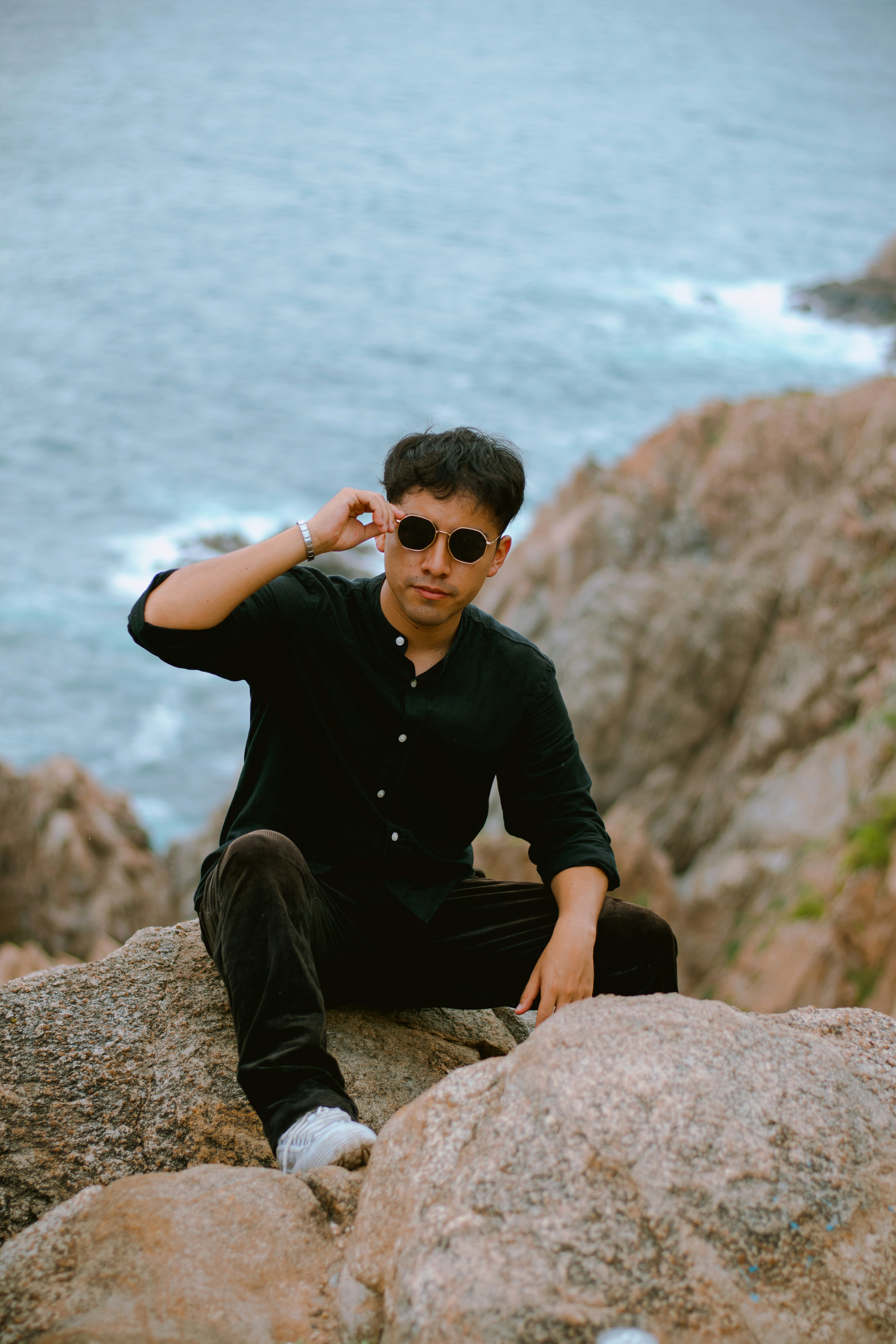 Secret Portrait on the Wind-Worn Cliffs