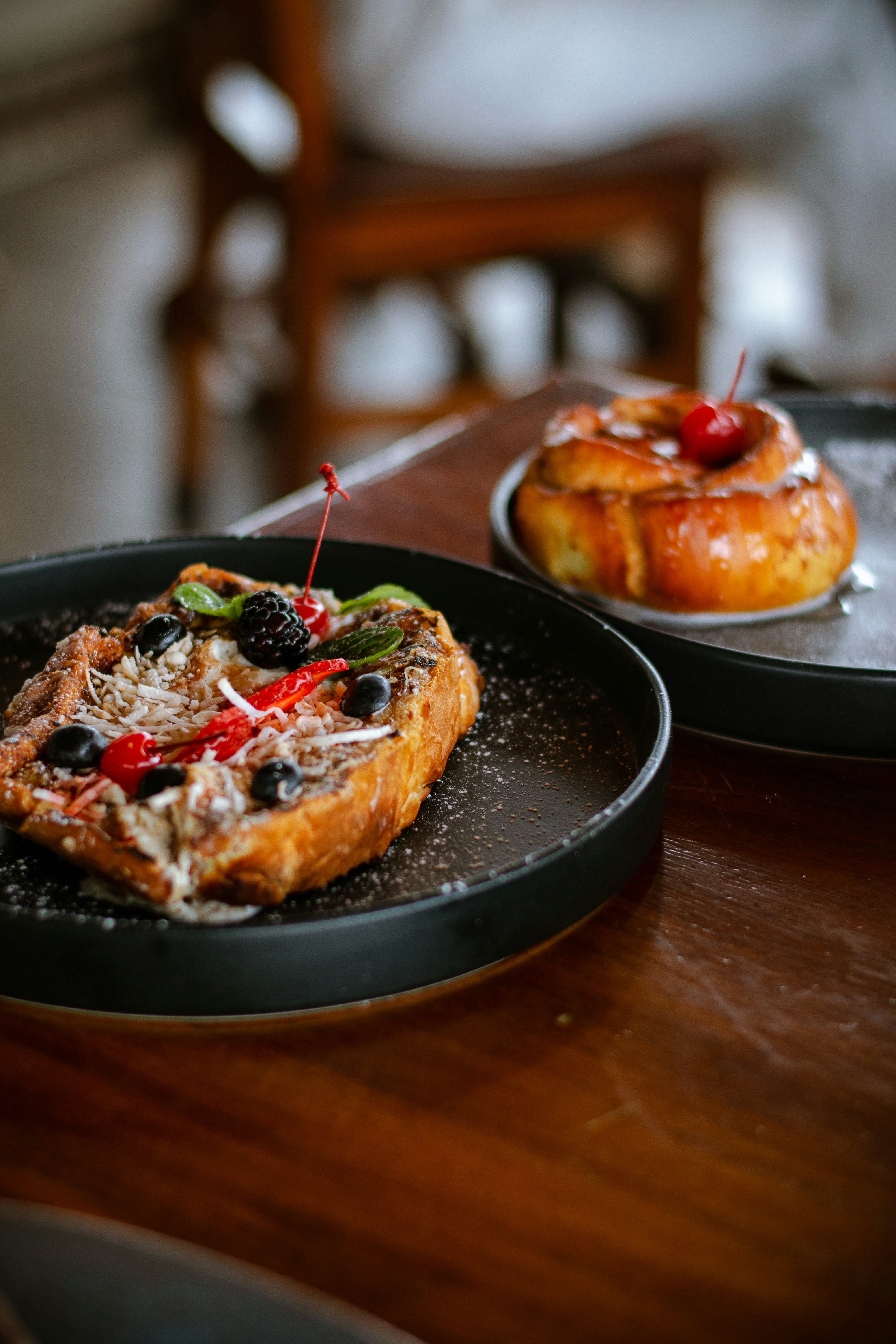 Sugared Lights and Pastry Pleasures in a Café Moment