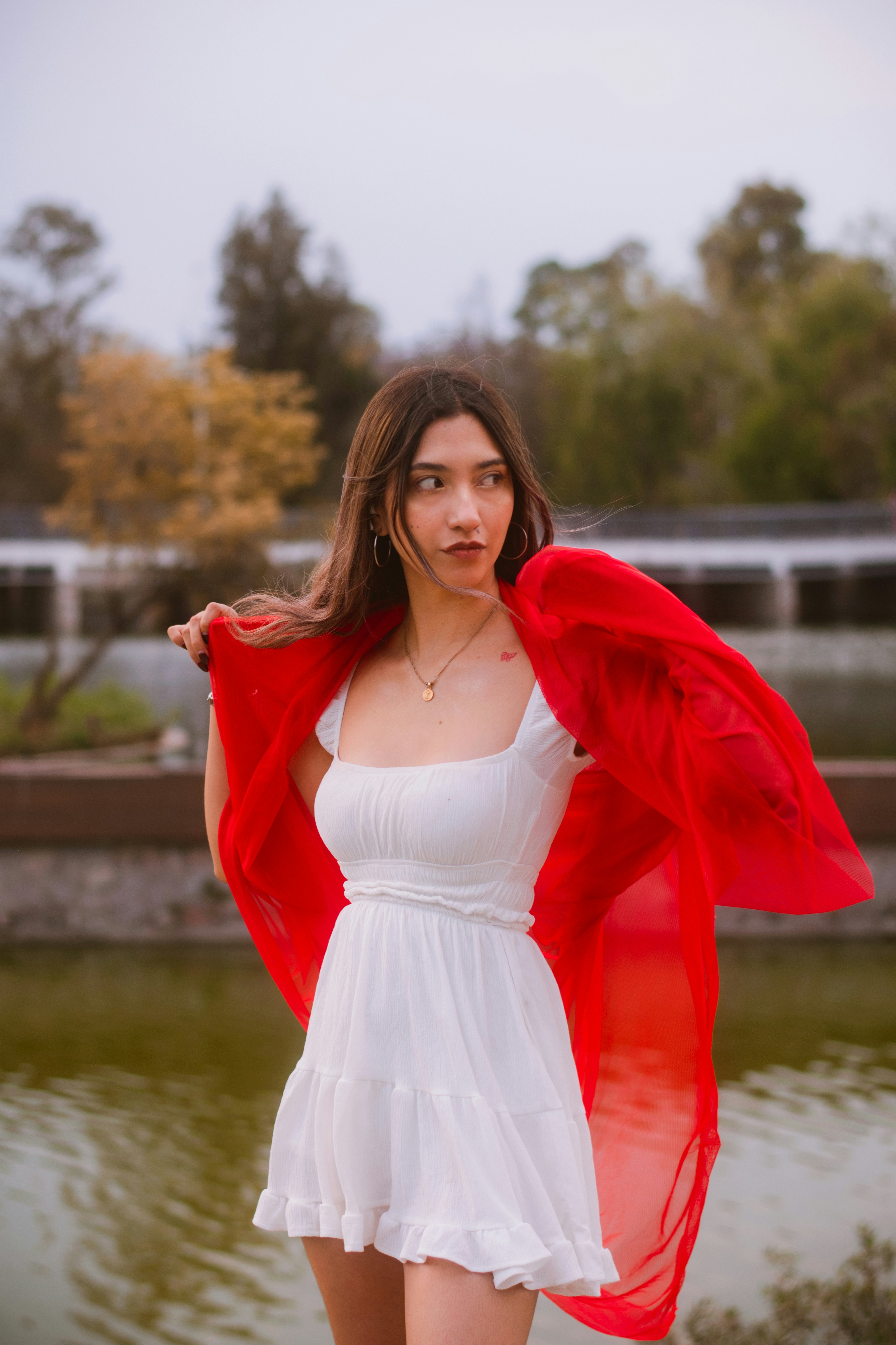 Red Silk in a Riverside Breeze