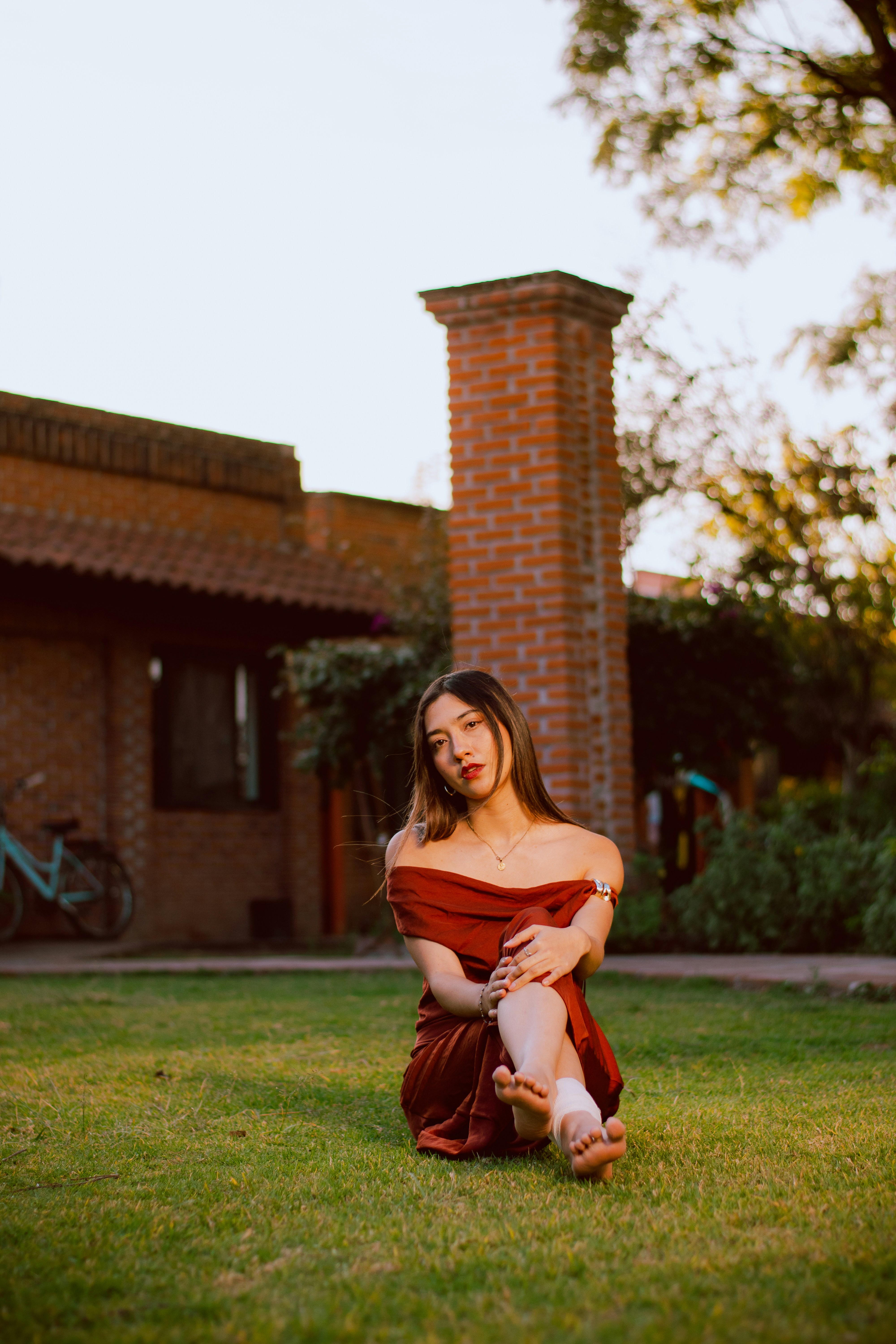 Amber-dress Solace in the Garden