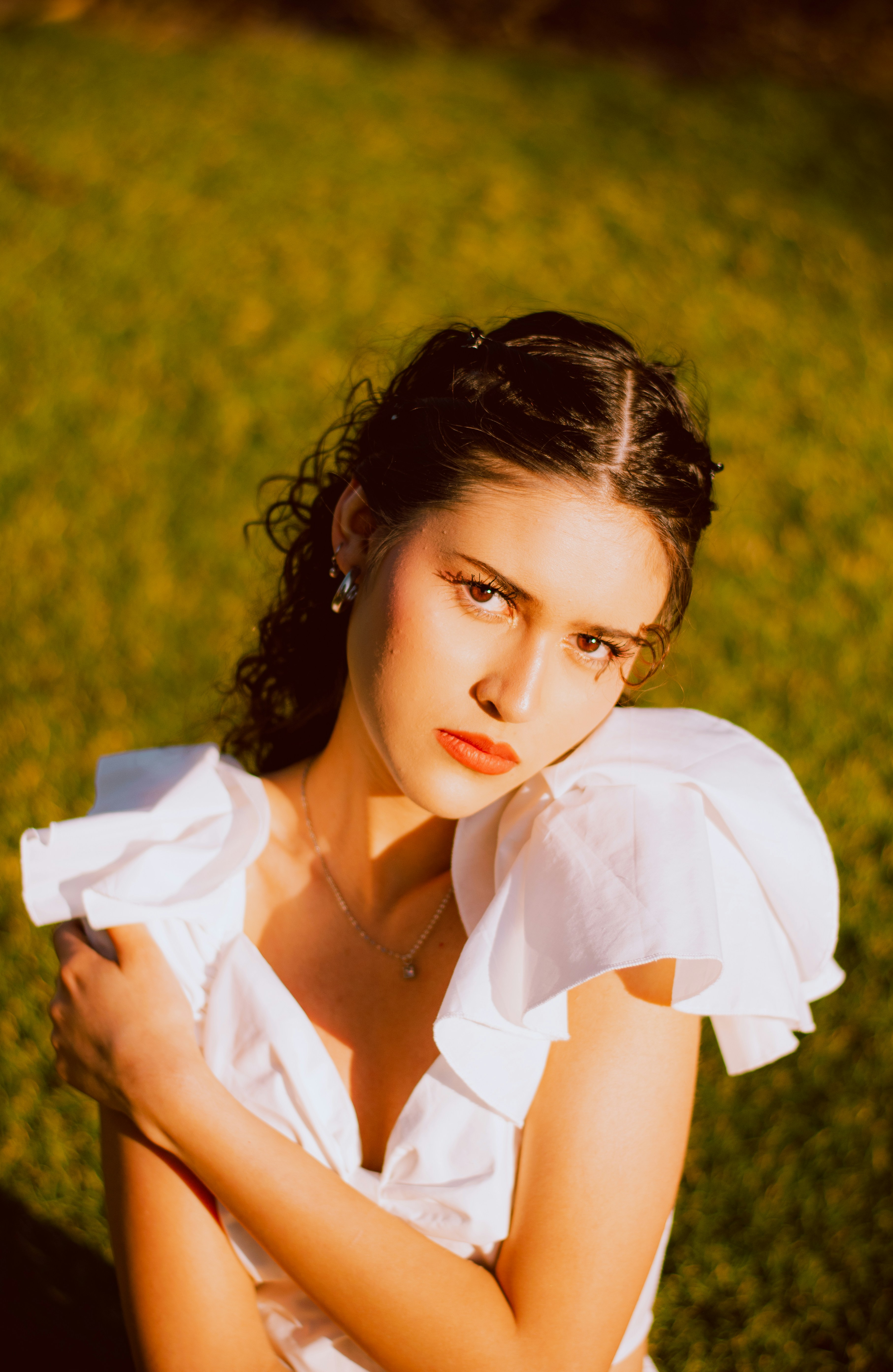 Golden Hour Allure: Portrait of a Quiet Confidence