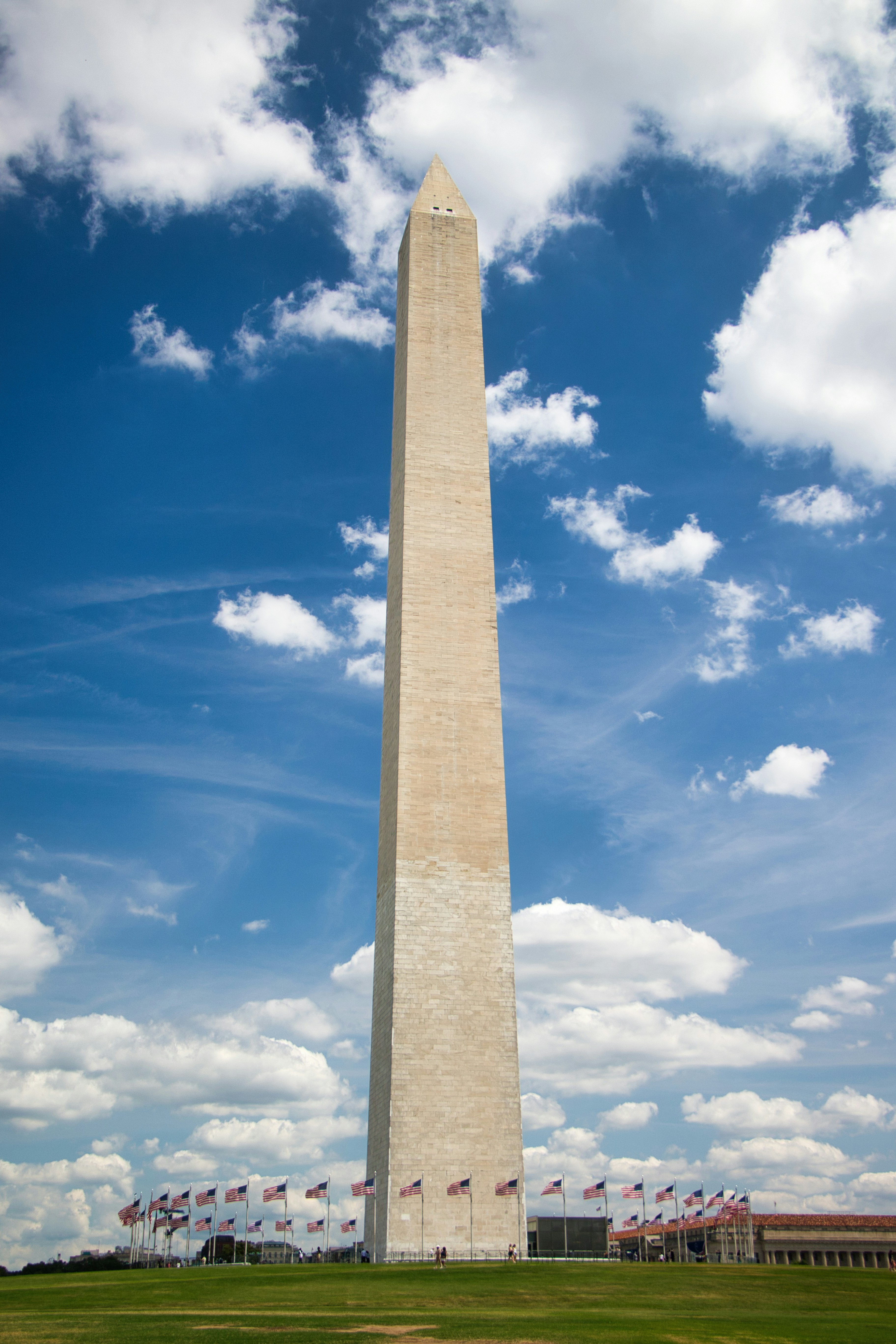Vertical Sentinel: The Washington Monument Against a Cerulean Sky