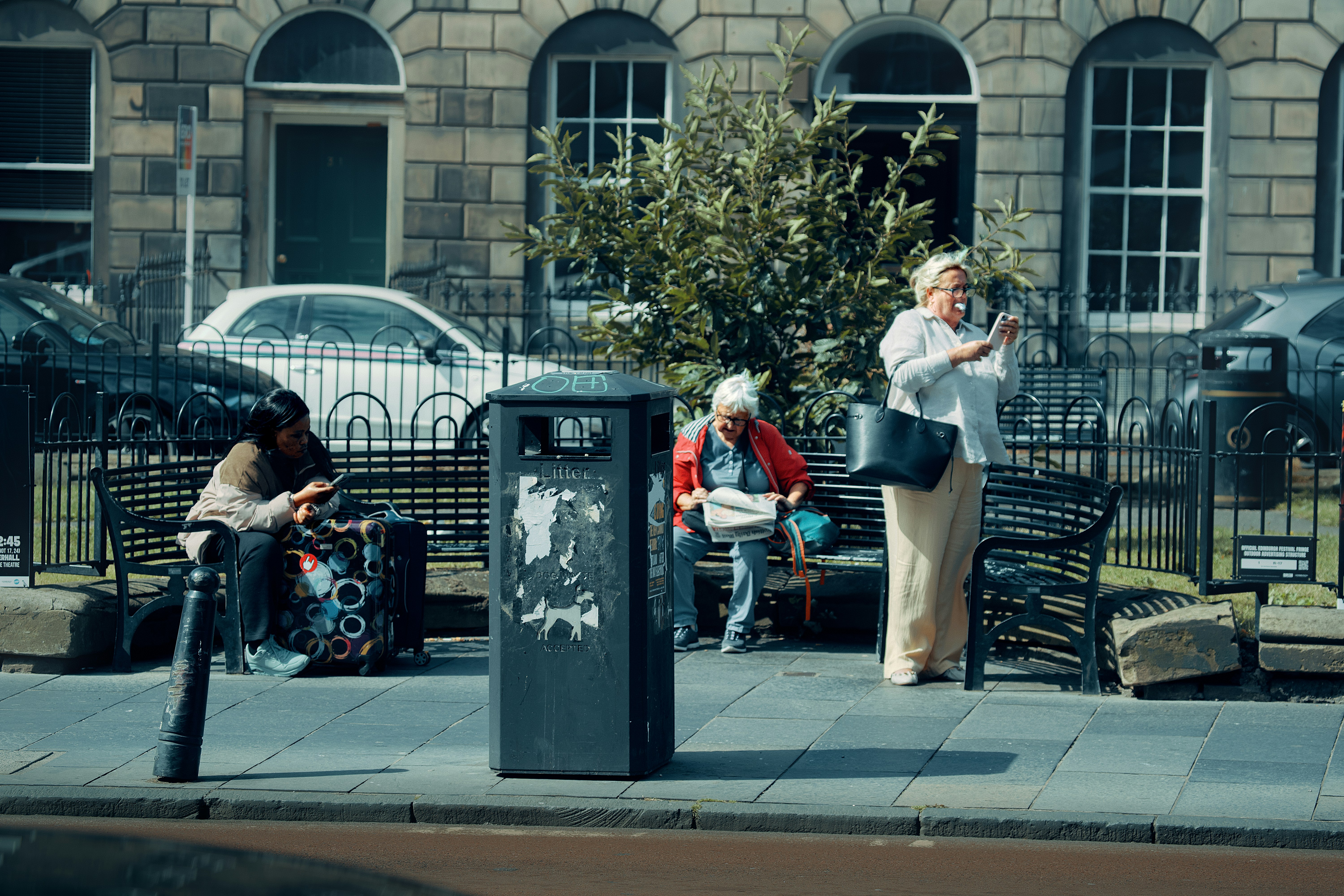 Quiet Street Portrait: A Moment in the Park