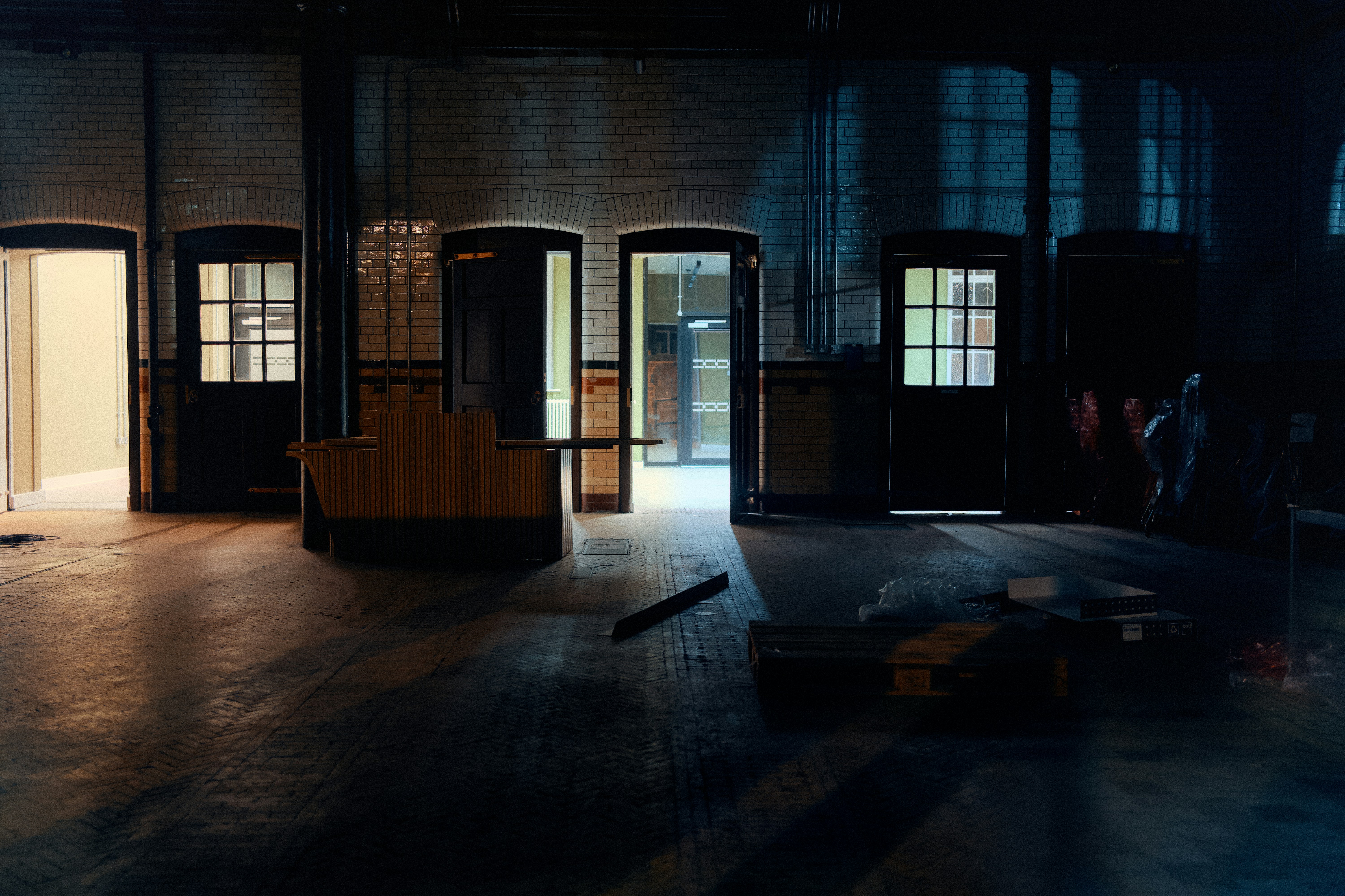 Midnight Threshold: A Quiet Warehouse Doorway