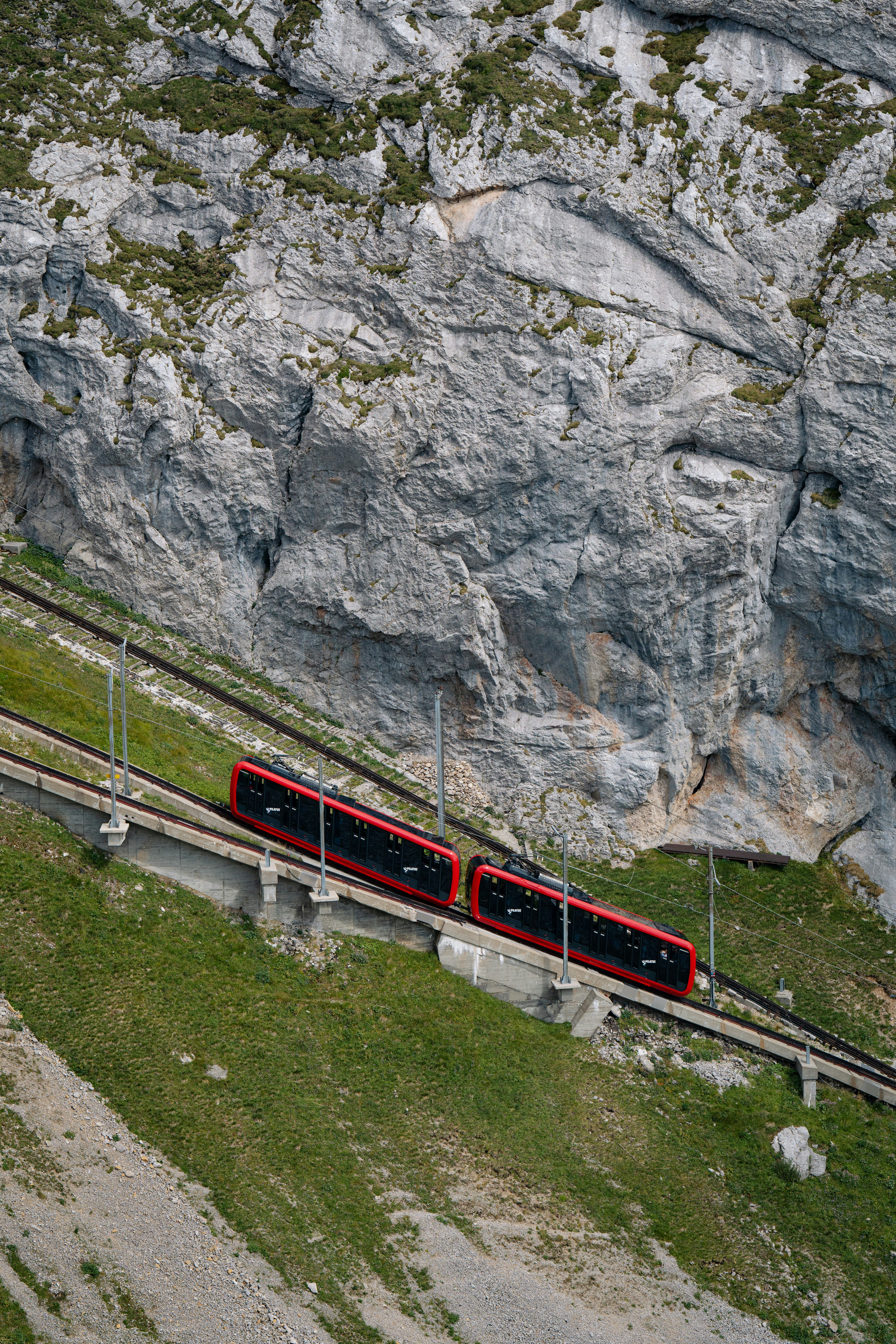 Red Line on a Mountain Rail: A Narrow-Gauge Ascent