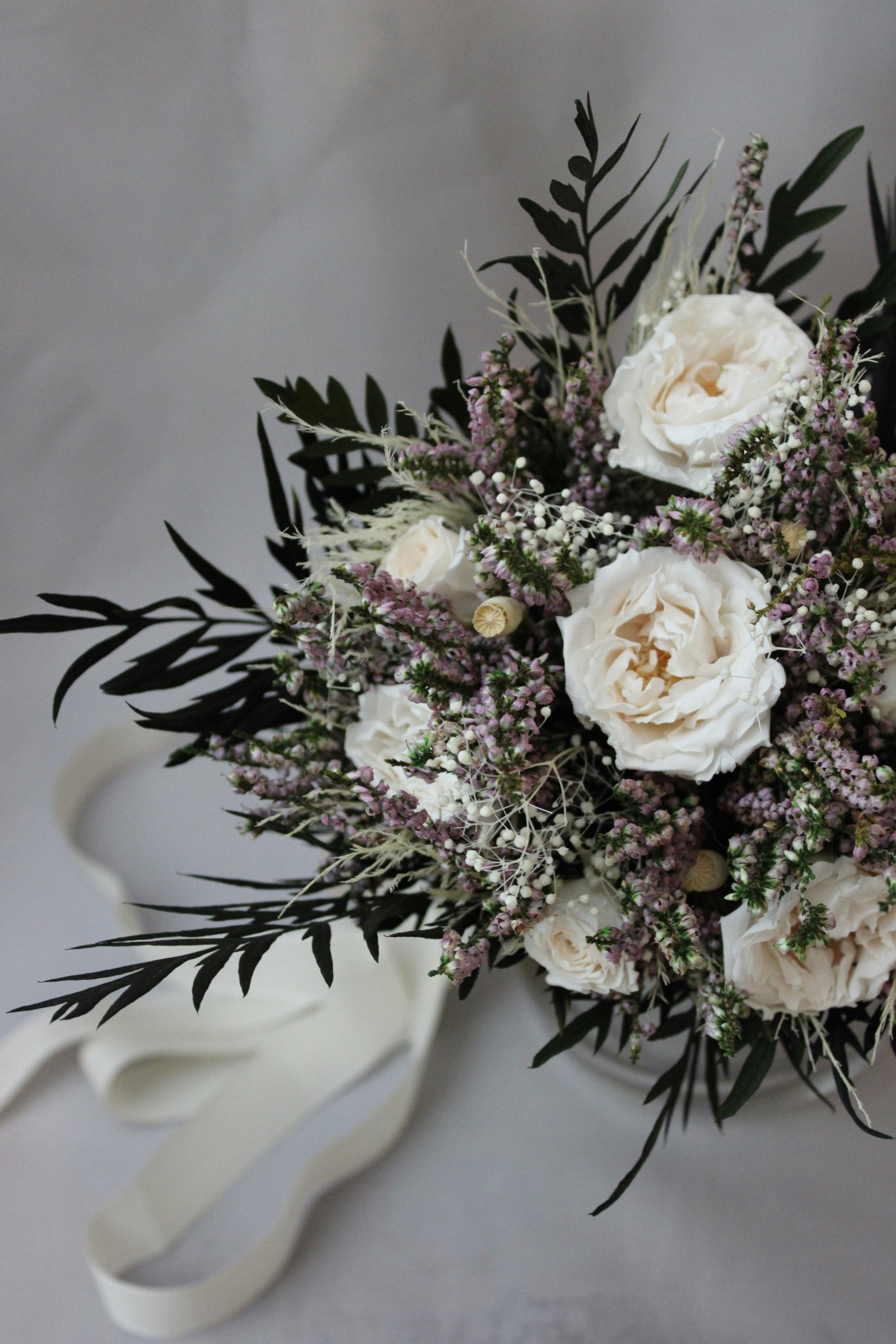 Cream Roses in a Whispering Bouquet