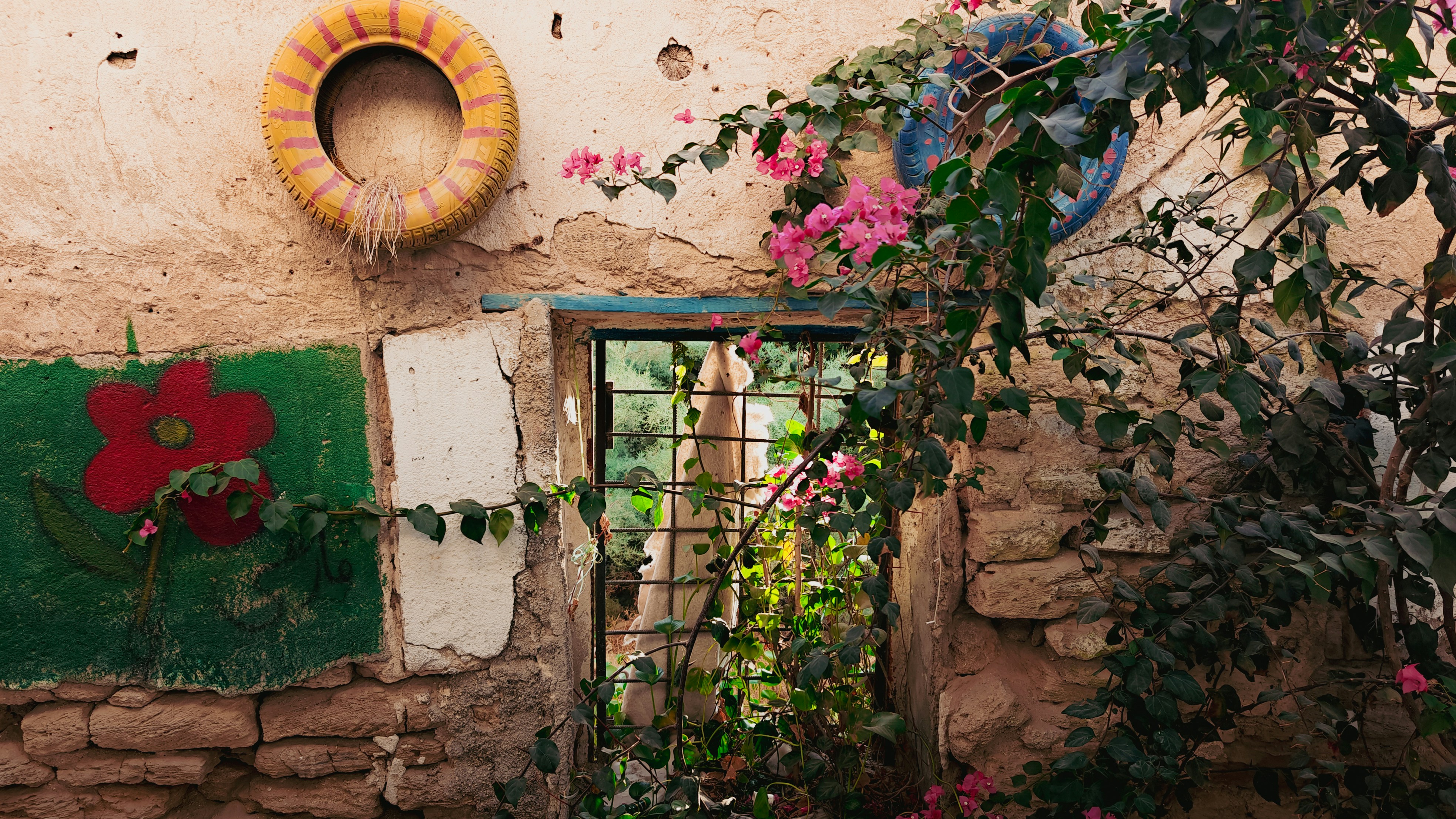 Through the Walled Grotto: A Blooming Passage Beyond