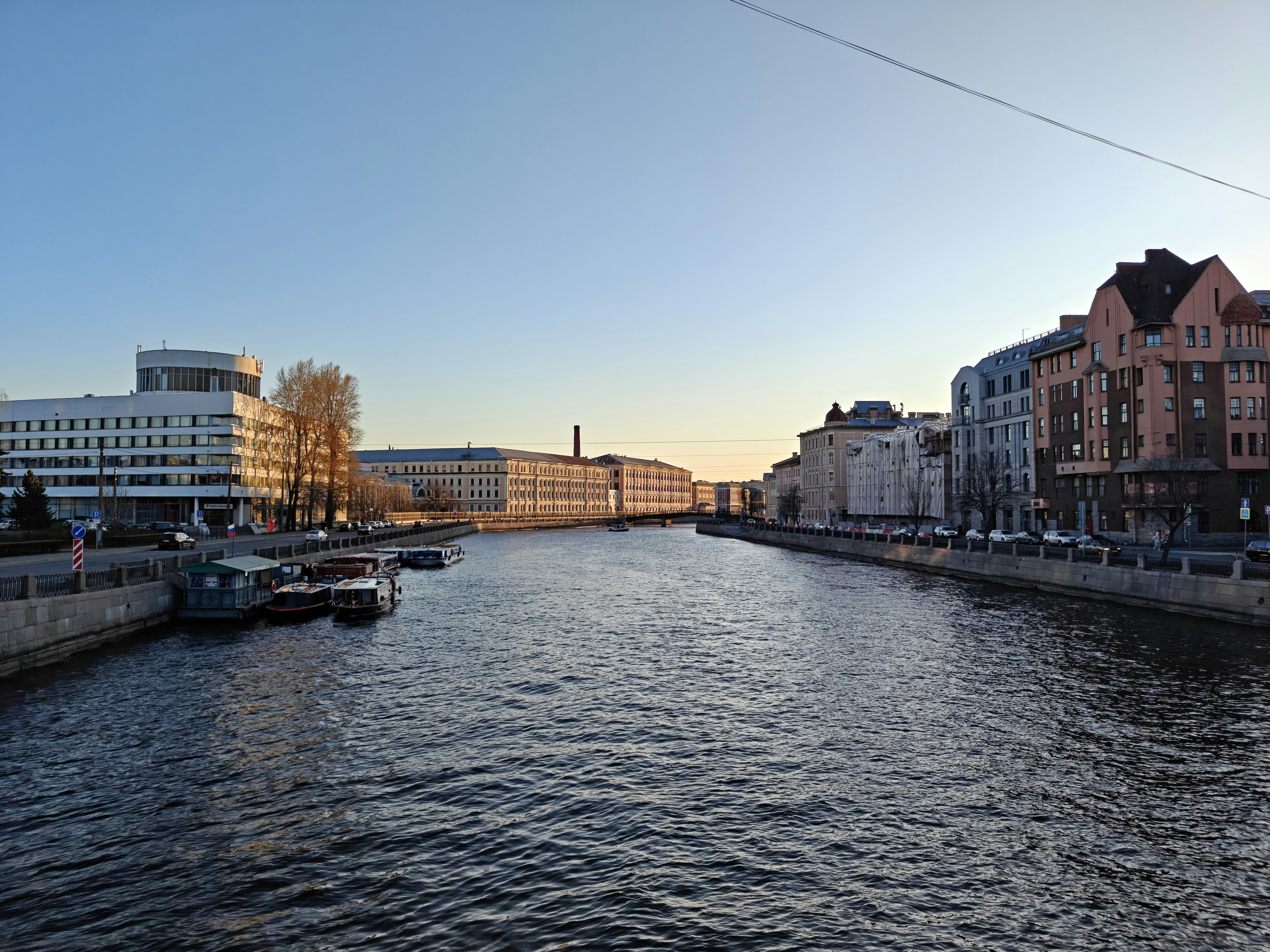Riverfront Waking Scene at Sundown