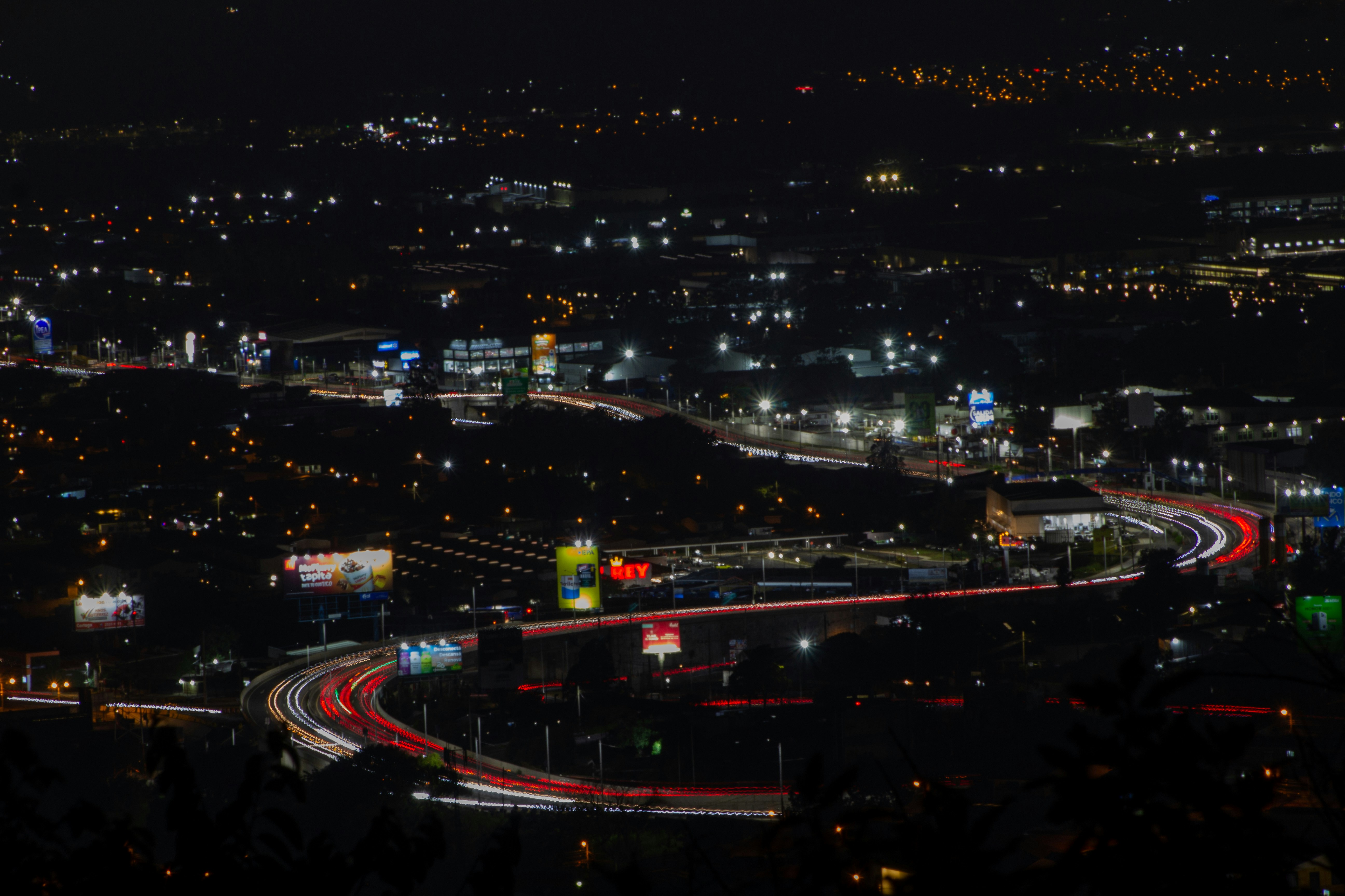 Neon Veins: A Night Drive Through a City of Light