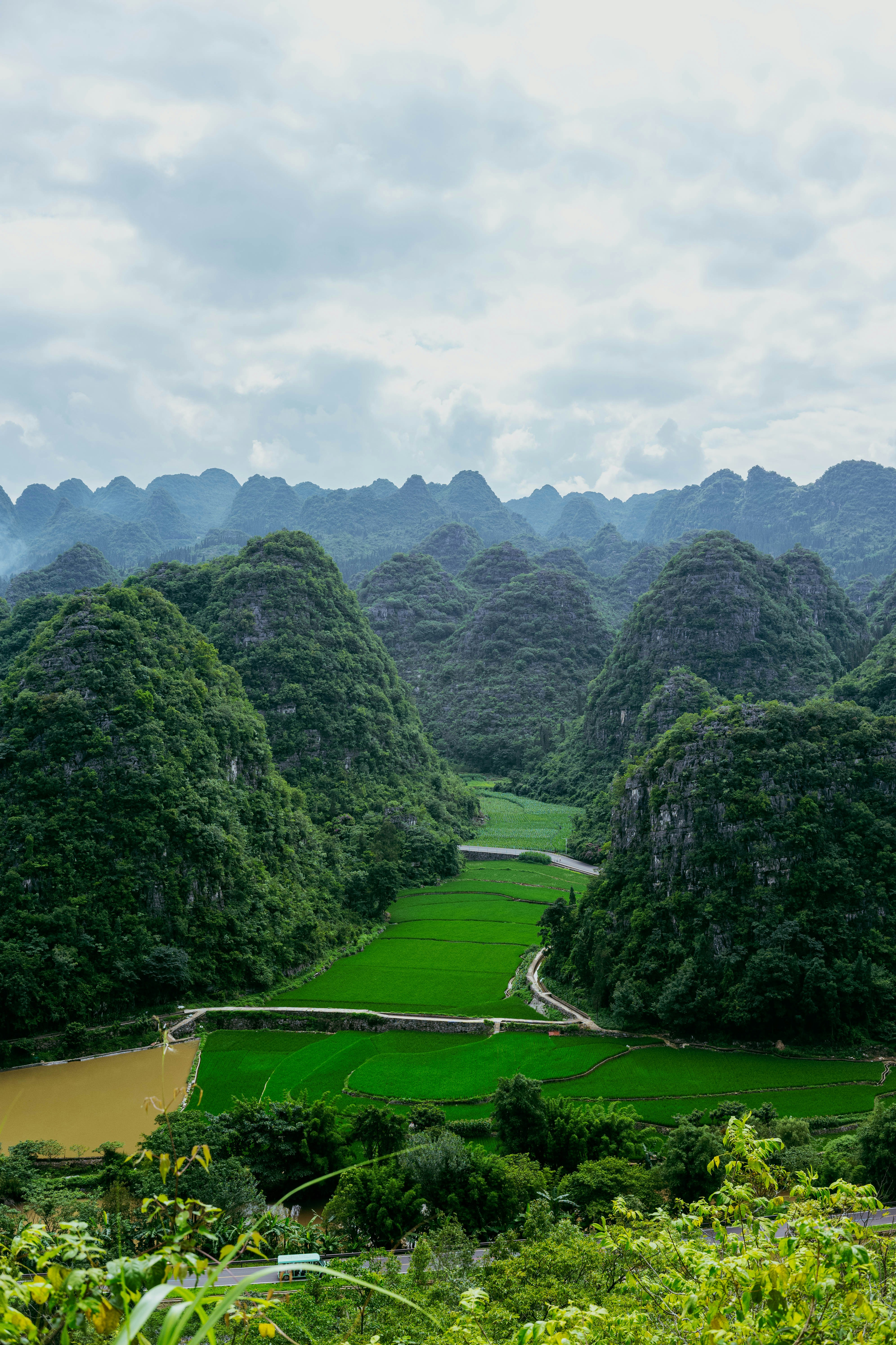 Verdant Valleys Among Towering Karst