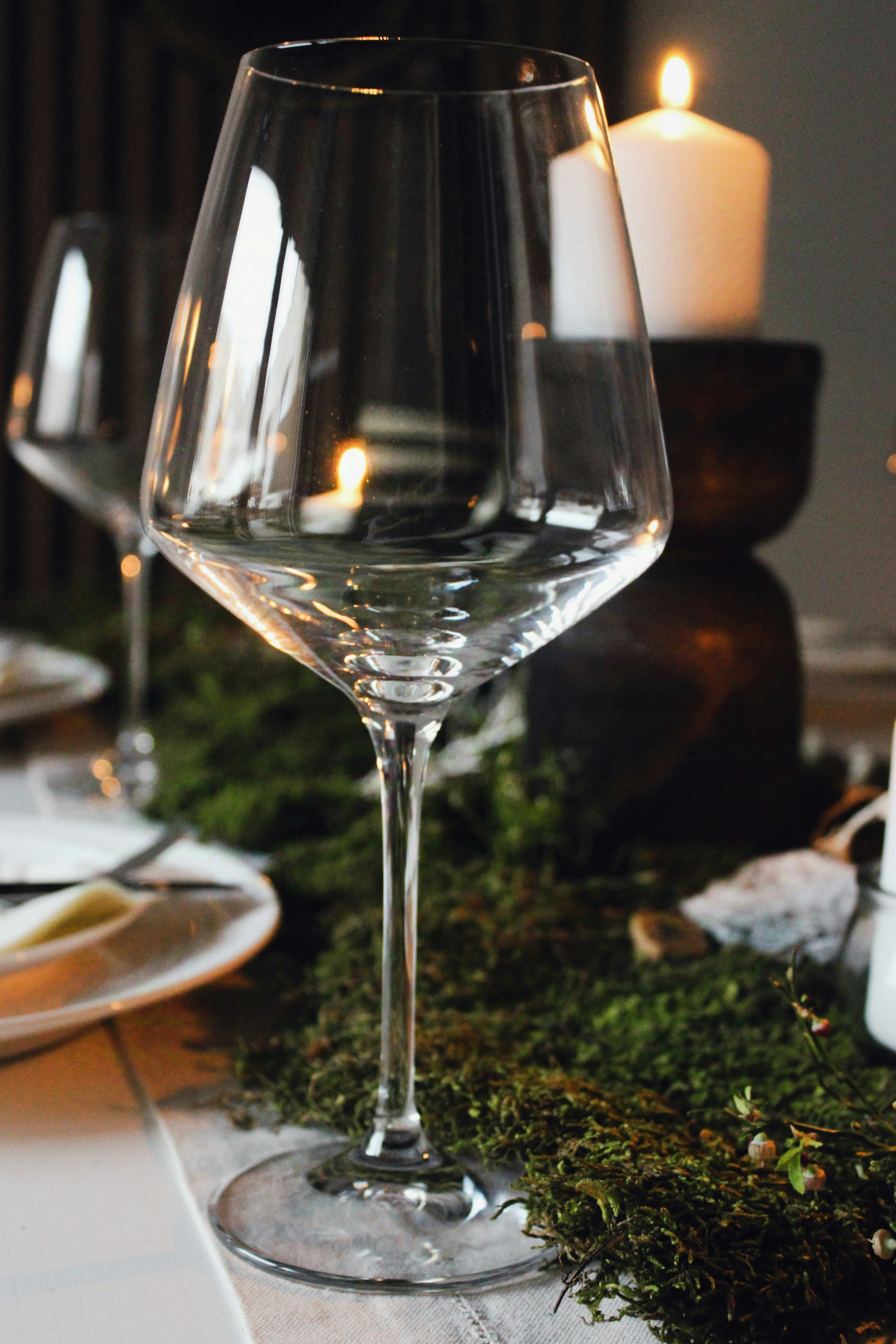 Glass of Light: Center Stage in a Candlelit Table Setting