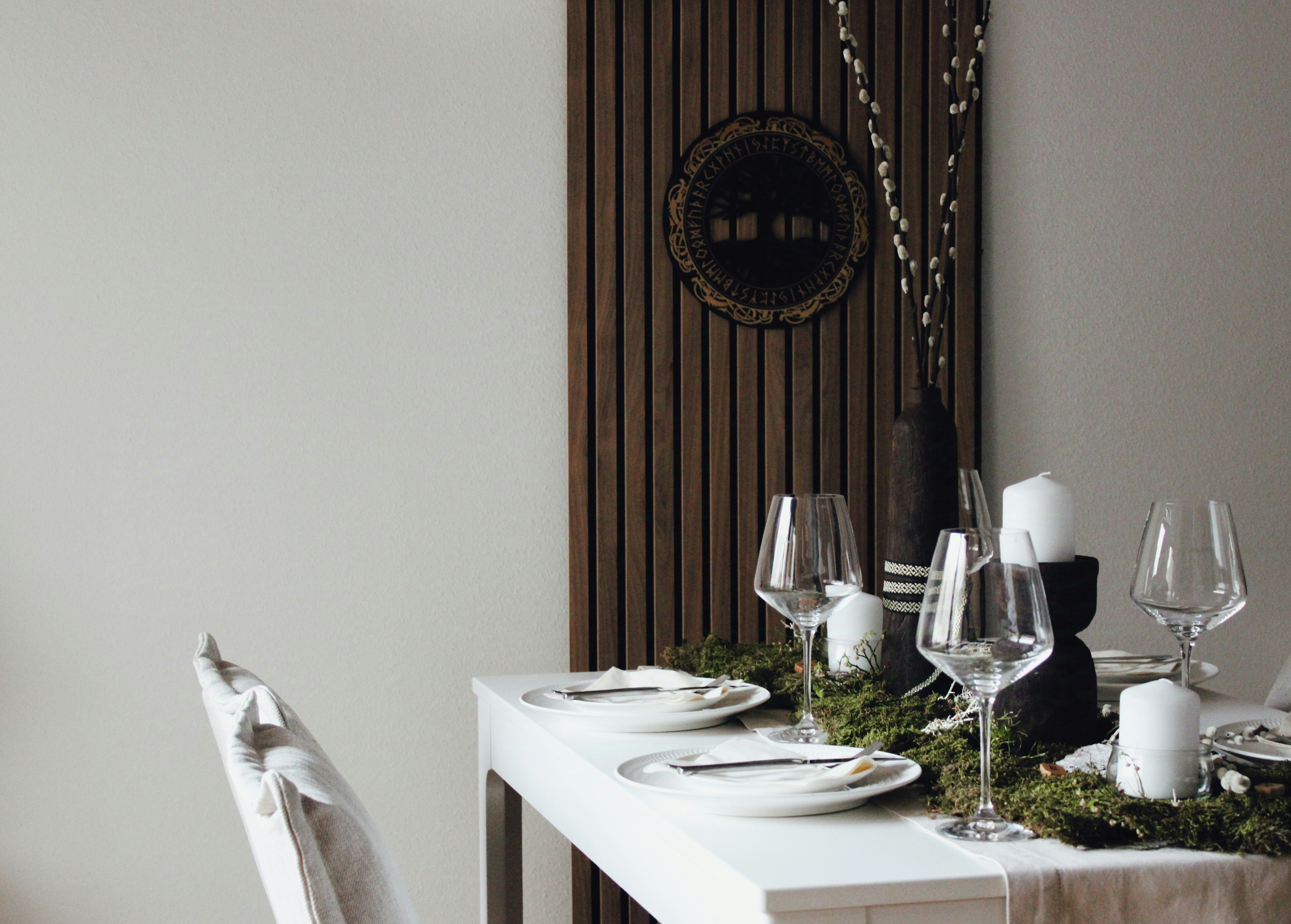 Minimalist Dinner for Two Under Soft Ambience