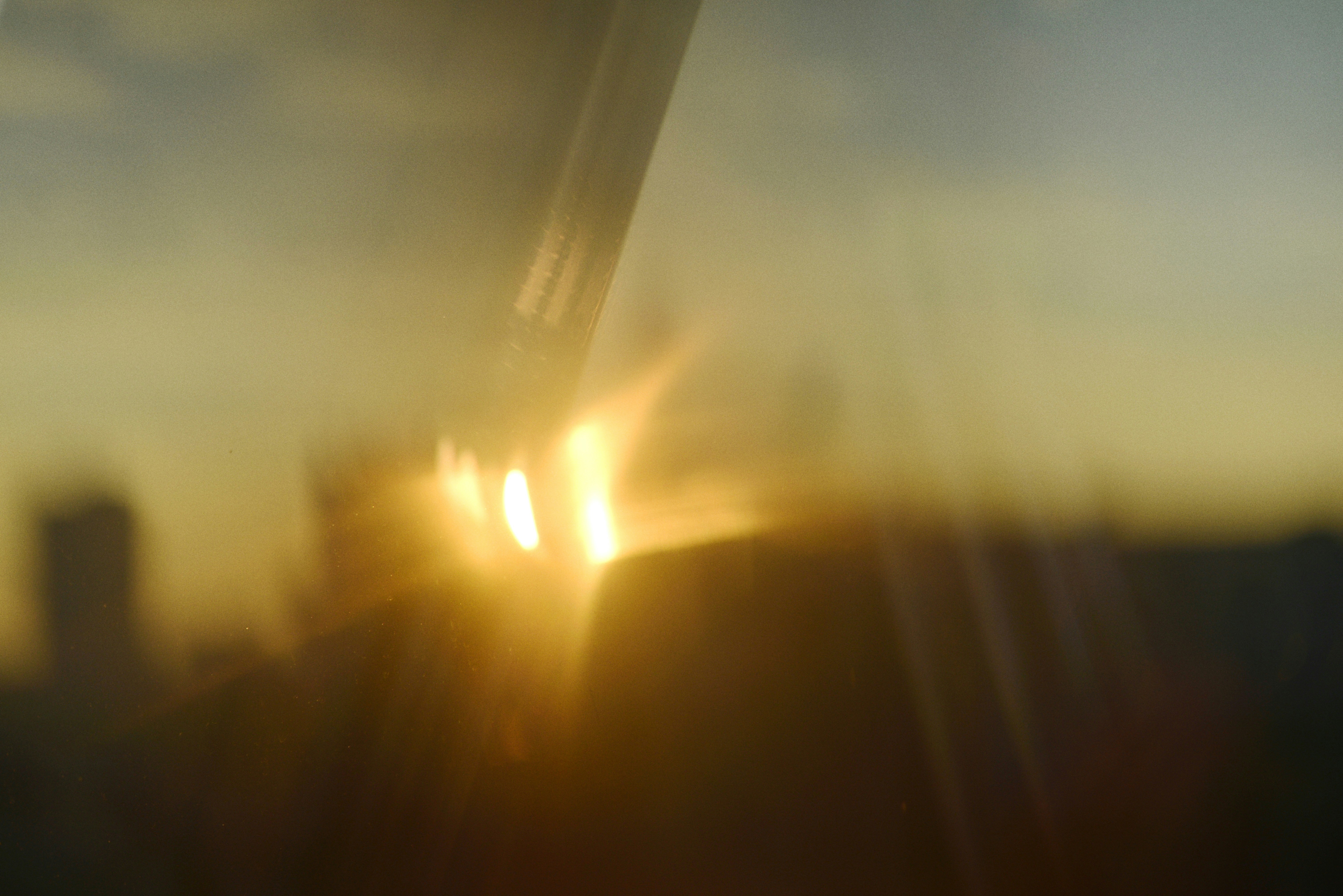 Sunset Blur: A Warm Whisper through Glass