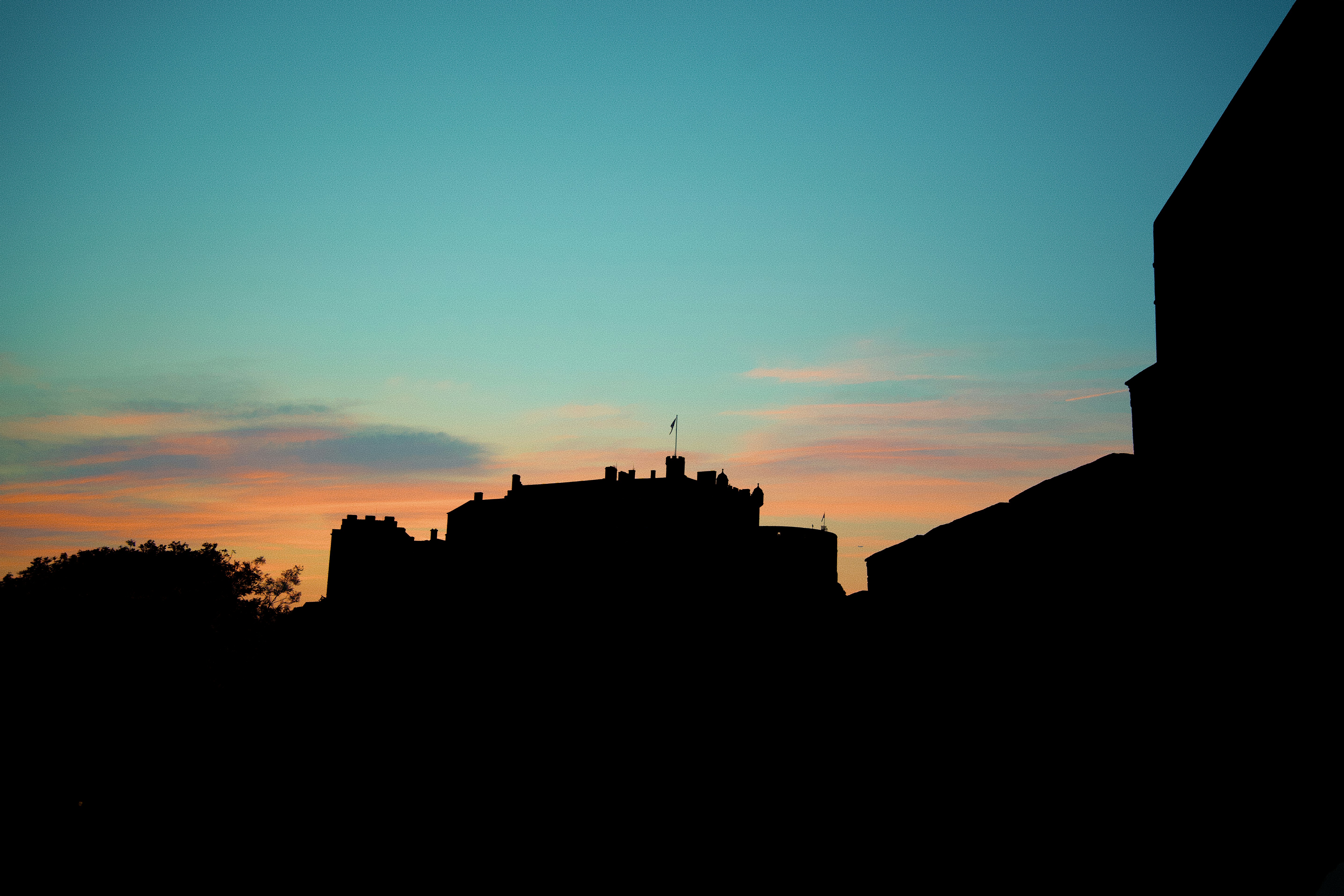 Twilight Parliament Silhouette over a Quiet Horizon